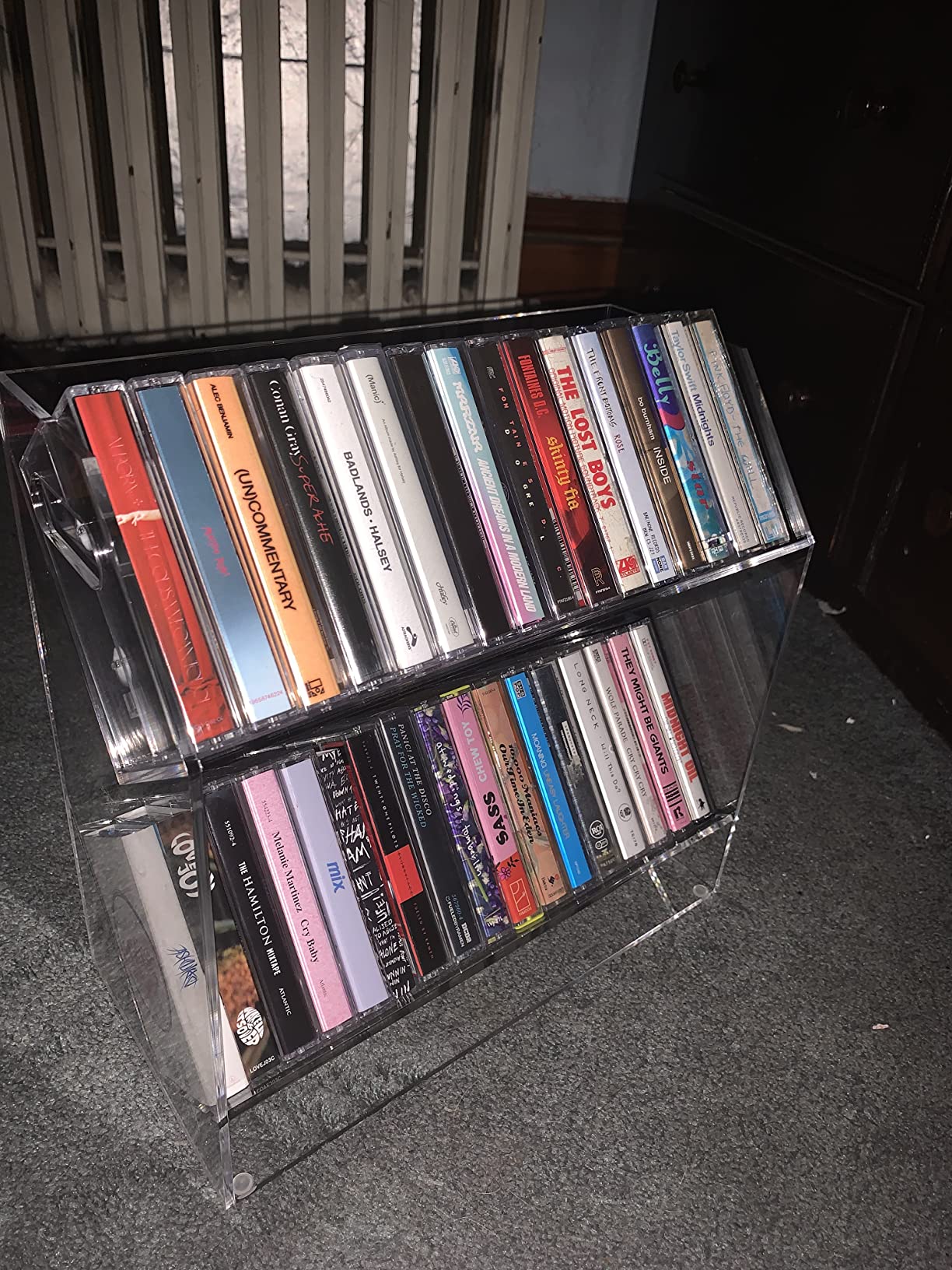 $10/mo - Finance MyGift Clear Acrylic Cassette Tape Holder, 2 Tier ...