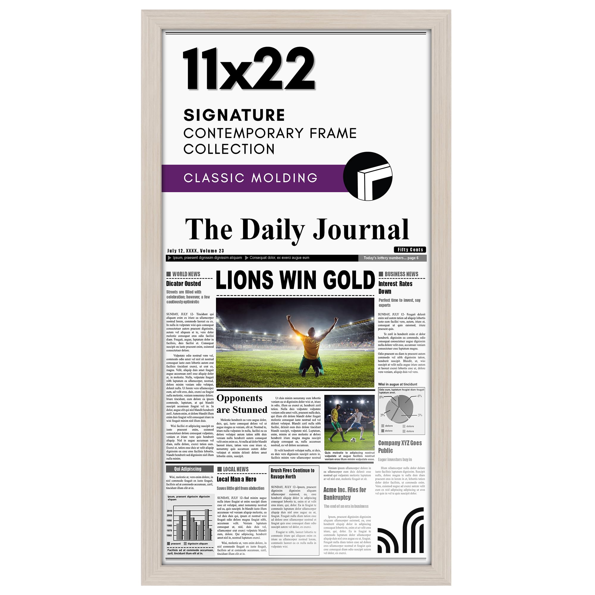 Snapklik.com : Americanflat 11x22 Newspaper Frame