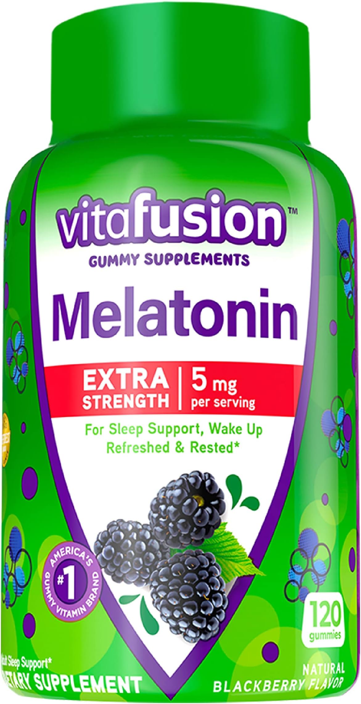 Amazon.com: Vitafusion Extra Strength Melatonin Gummy Vitamins, 5mg ...