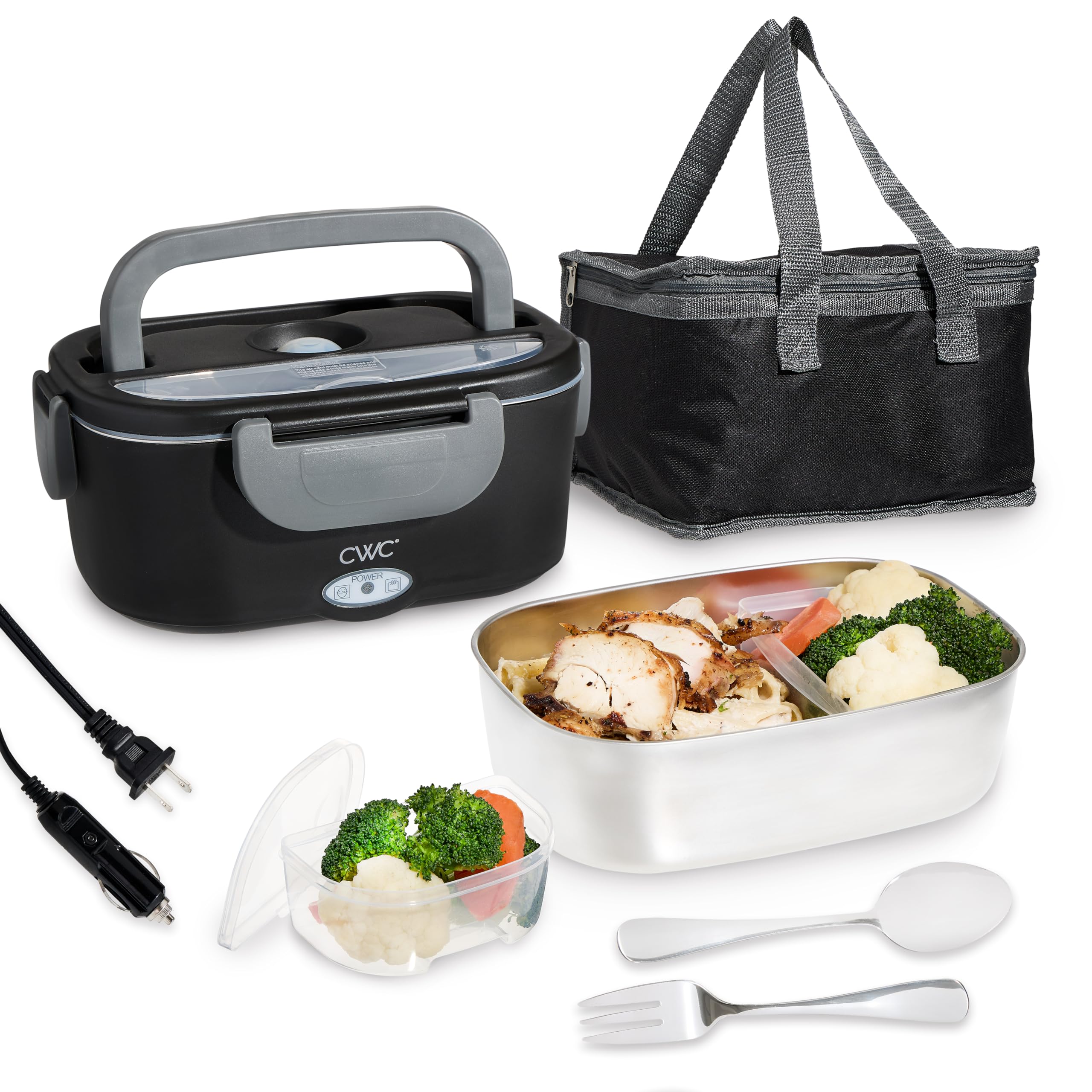 Amazon.com: COOK WITH COLOR Portable Electric Lunch Box - 2-in-1 Heated ...