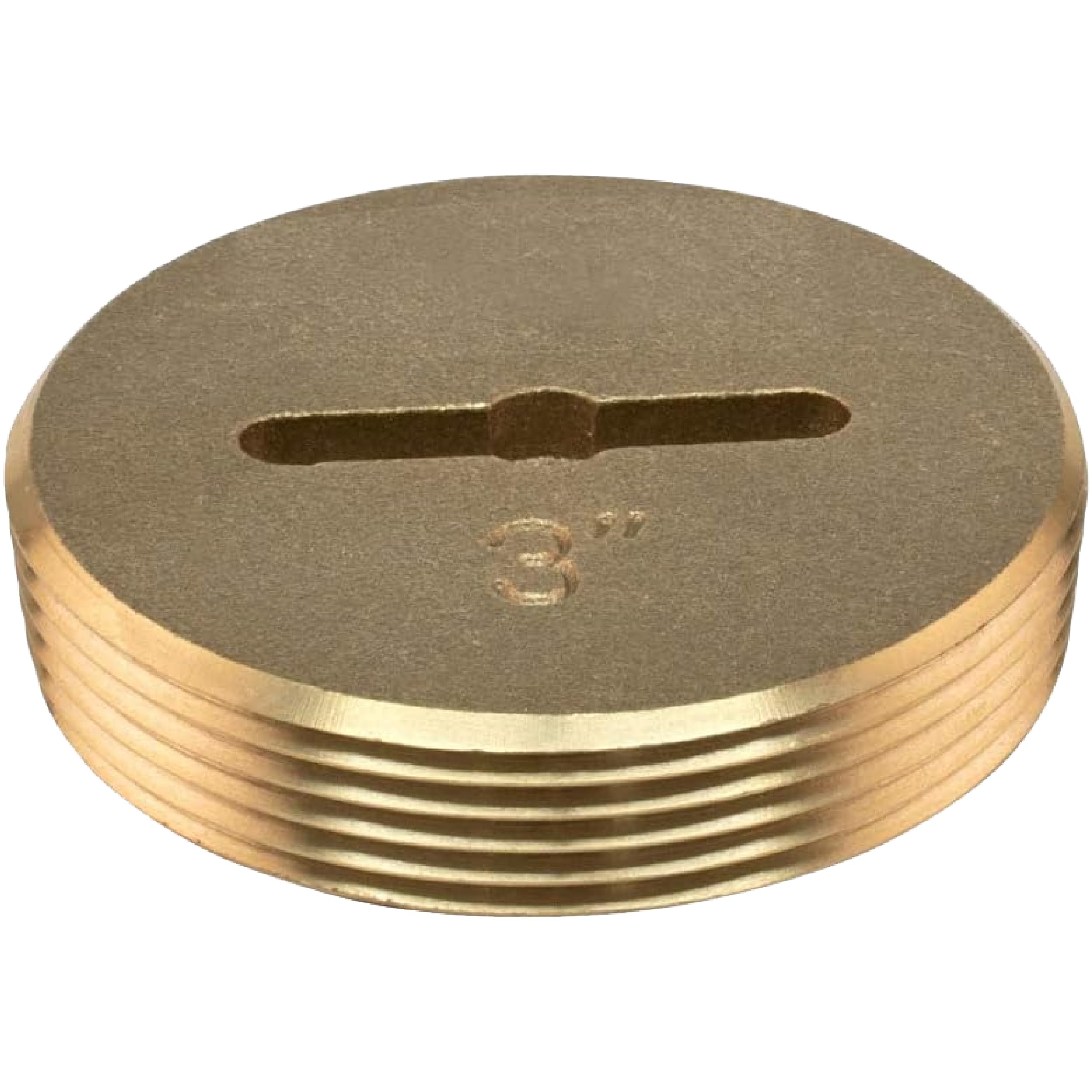 Eastman 3 Inch Slotted Brass Cleanout Plug, 42002 - Amazon.com