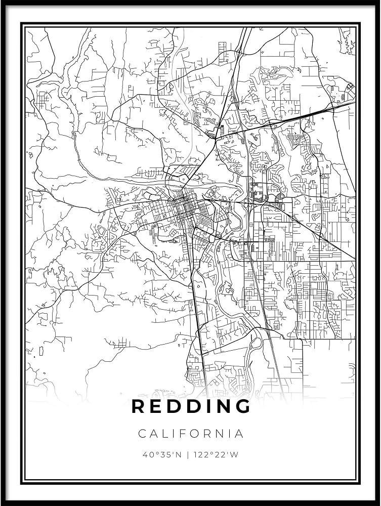 Street Map Of Redding Ca