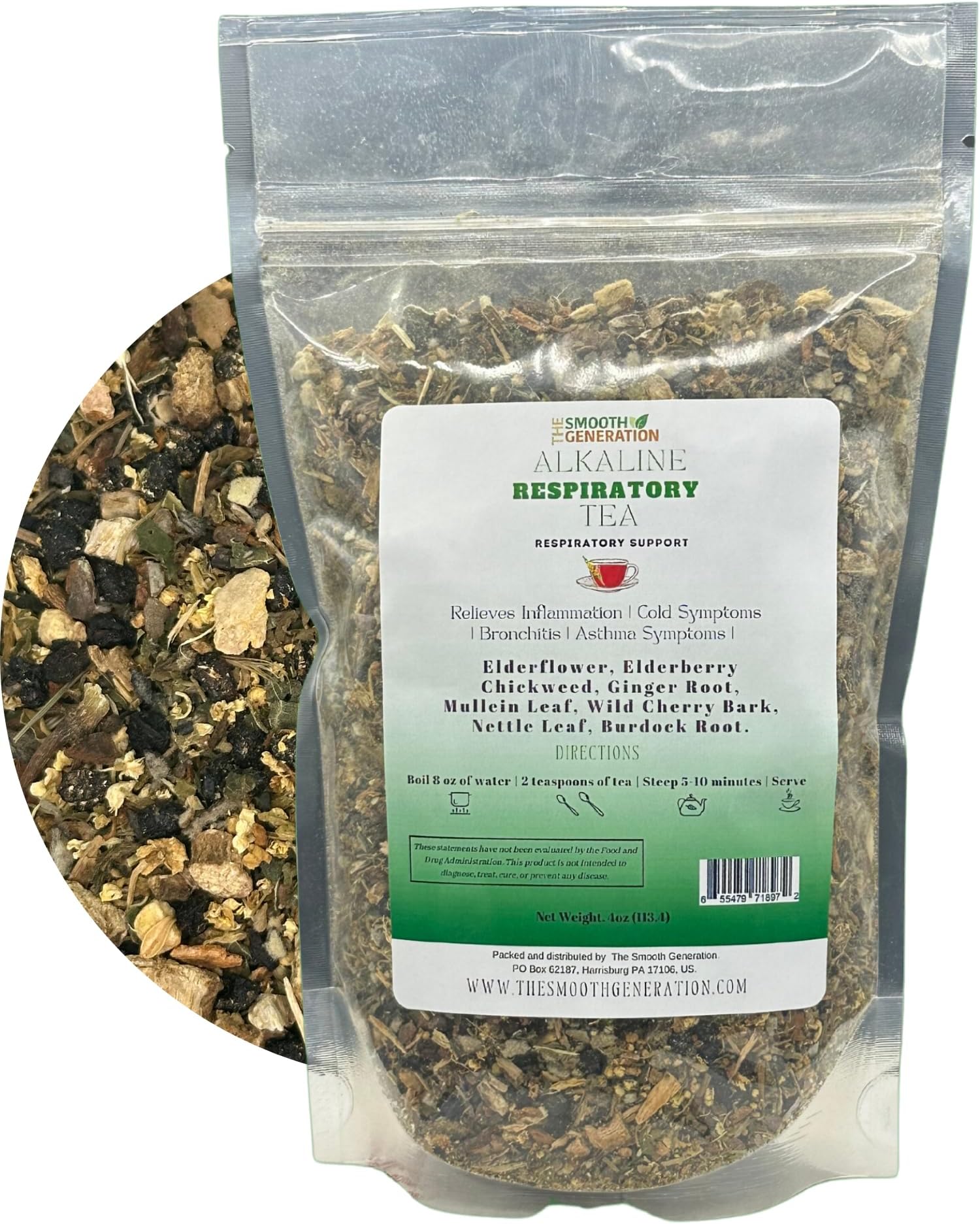 Amazon.com : Alkaline Respiratory Tea – 100% Wildcrafted Herbs for Lung ...