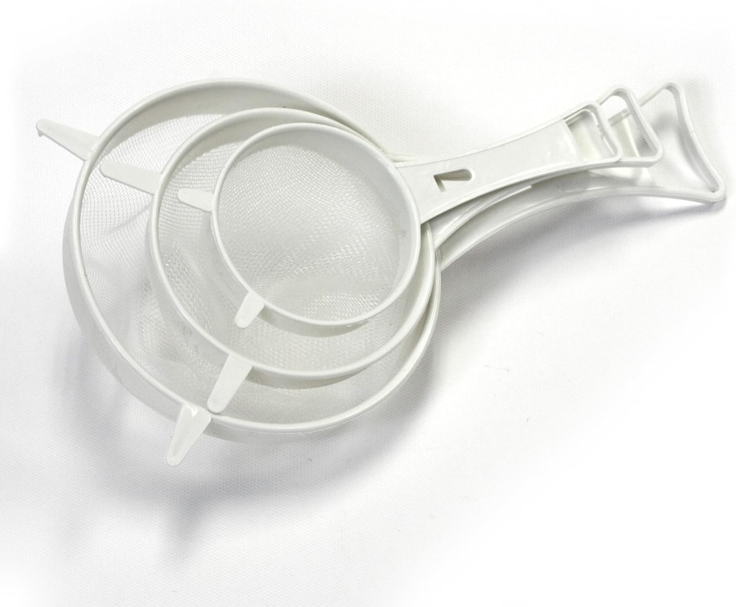 Amazon | Chef Craft 21551 3-Piece Mesh Strainer Set, White, 3 1/4-inch ...