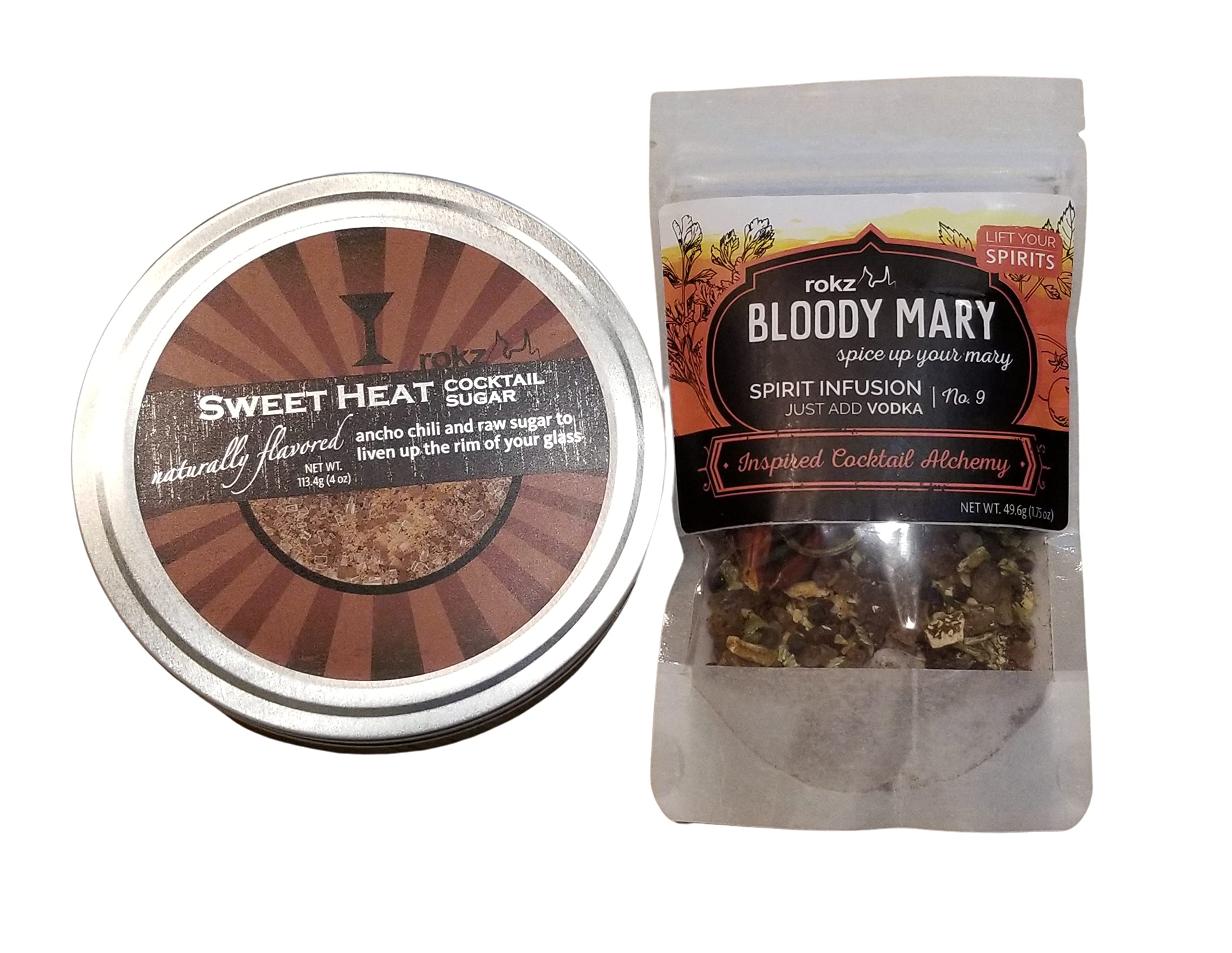 Snapklik.com : Bloody Mary Infusion And Sweet Heat Cocktail Sugar Tin Combo