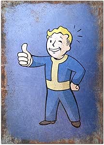 Amazon.com: Displate Official Fallout Metal Poster Magnetic Mounting ...