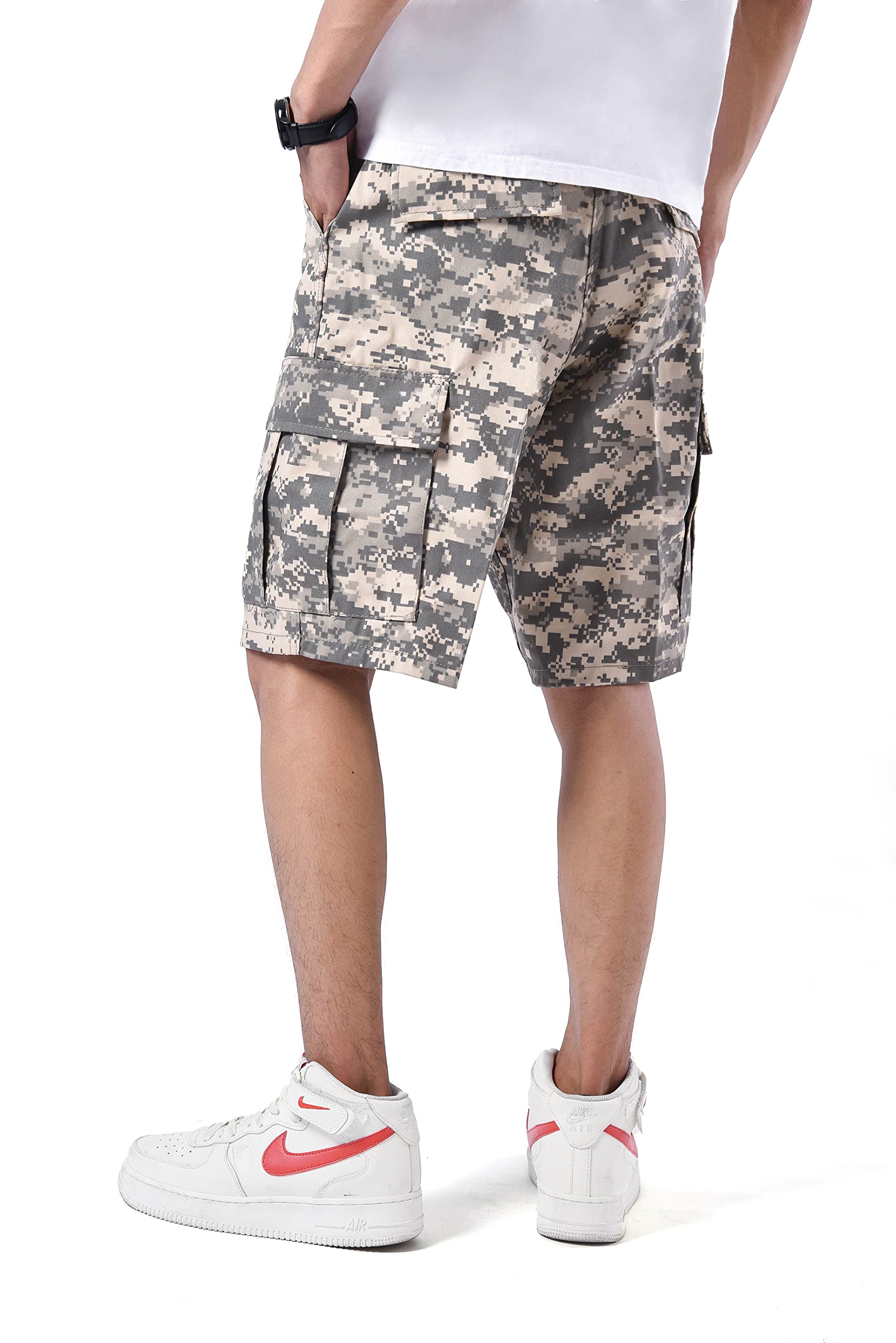 Snapklik.com : BACKBONE Mens Army Military Combat Camo BDU Shorts ...