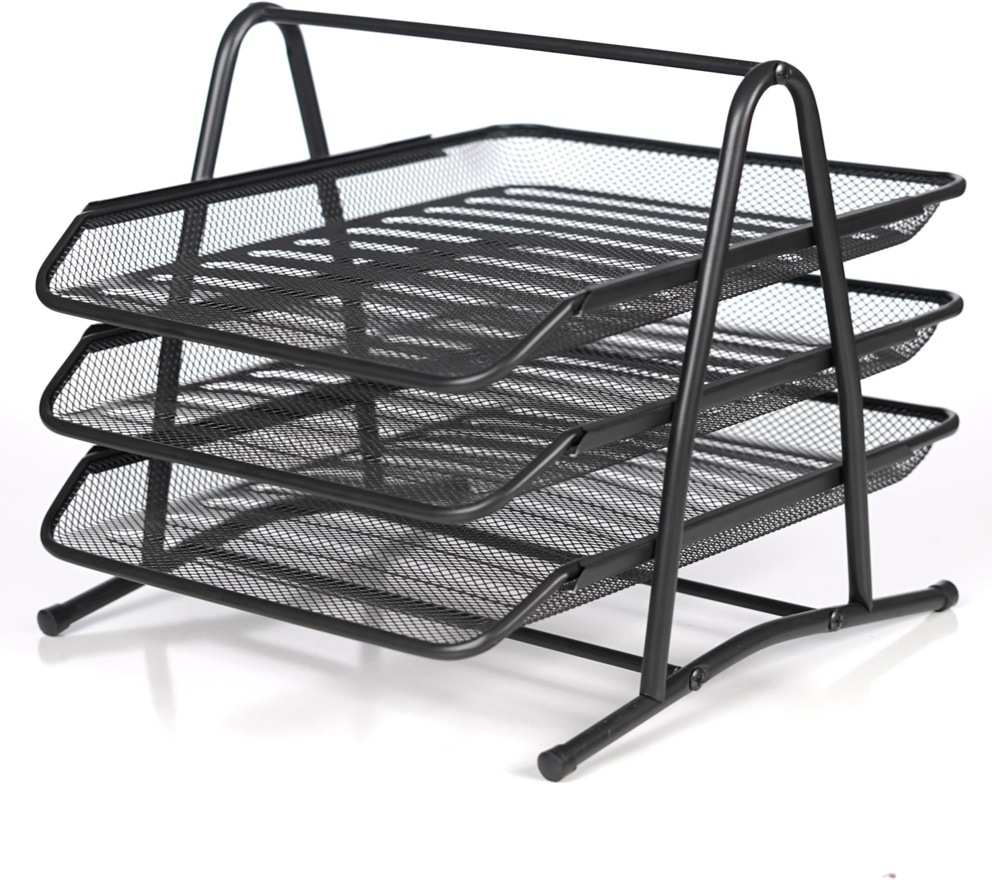 ABN-FINEST Stackable 3 Tier Office Filing Trays, Racks for Desk, A4 ...