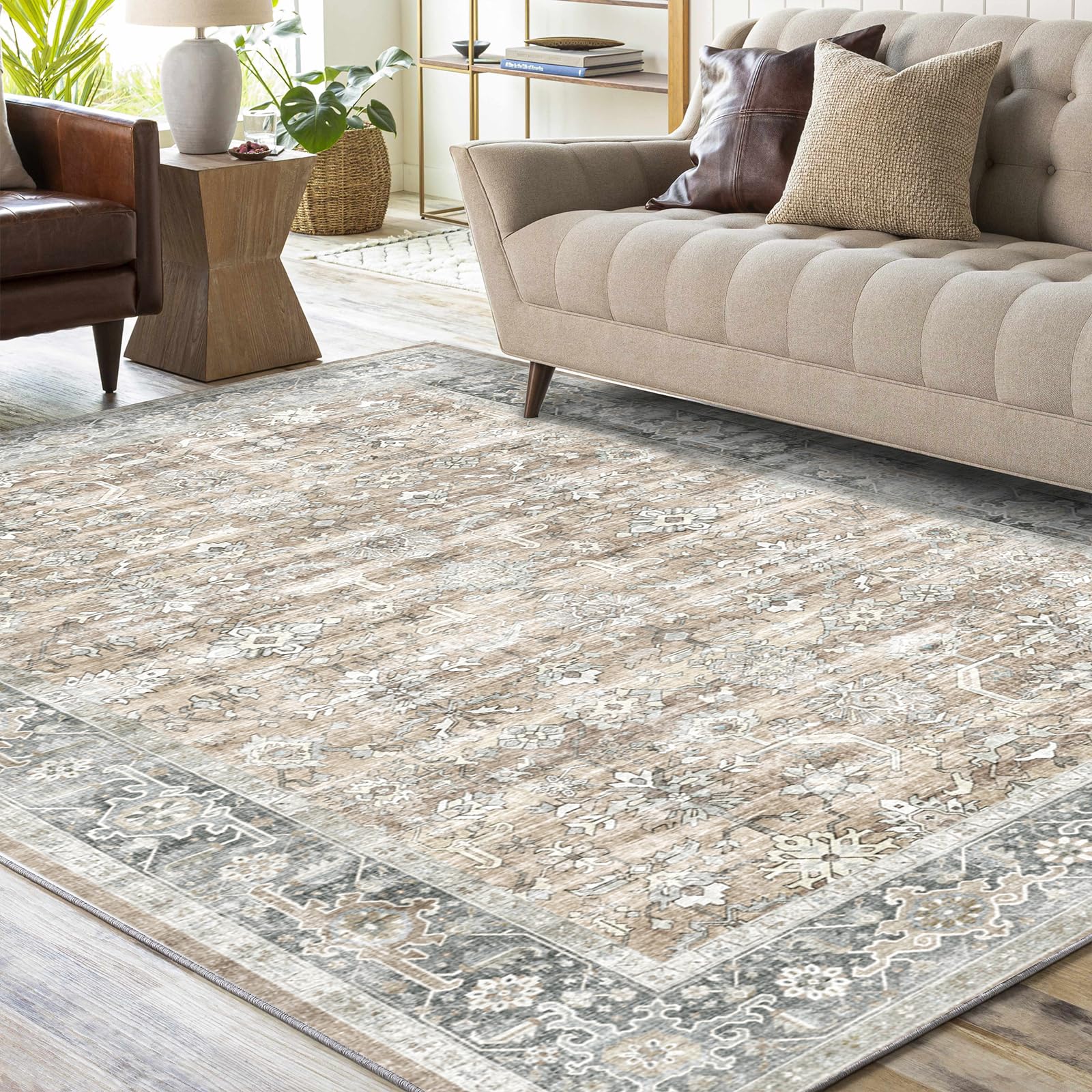 6x9 Area Rugs - Machine Washable Area Rugs 6x9 for Living Room, Soft ...