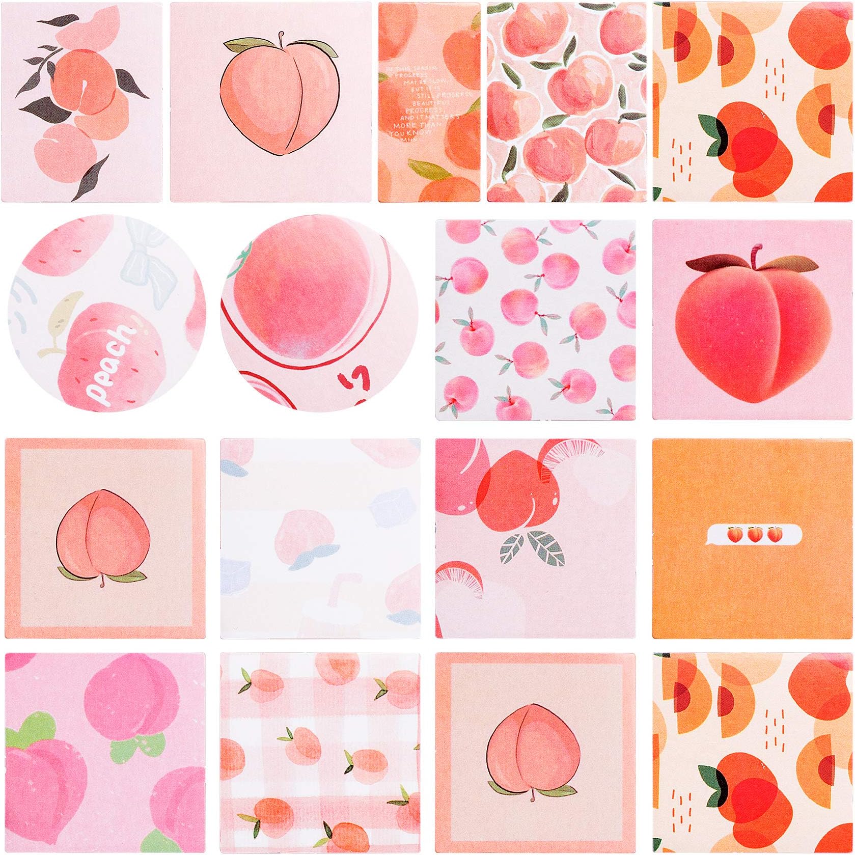 Amazon.com: WUZYOU Cute Pink Peach Stickers, Funny Have a Peachy Day ...