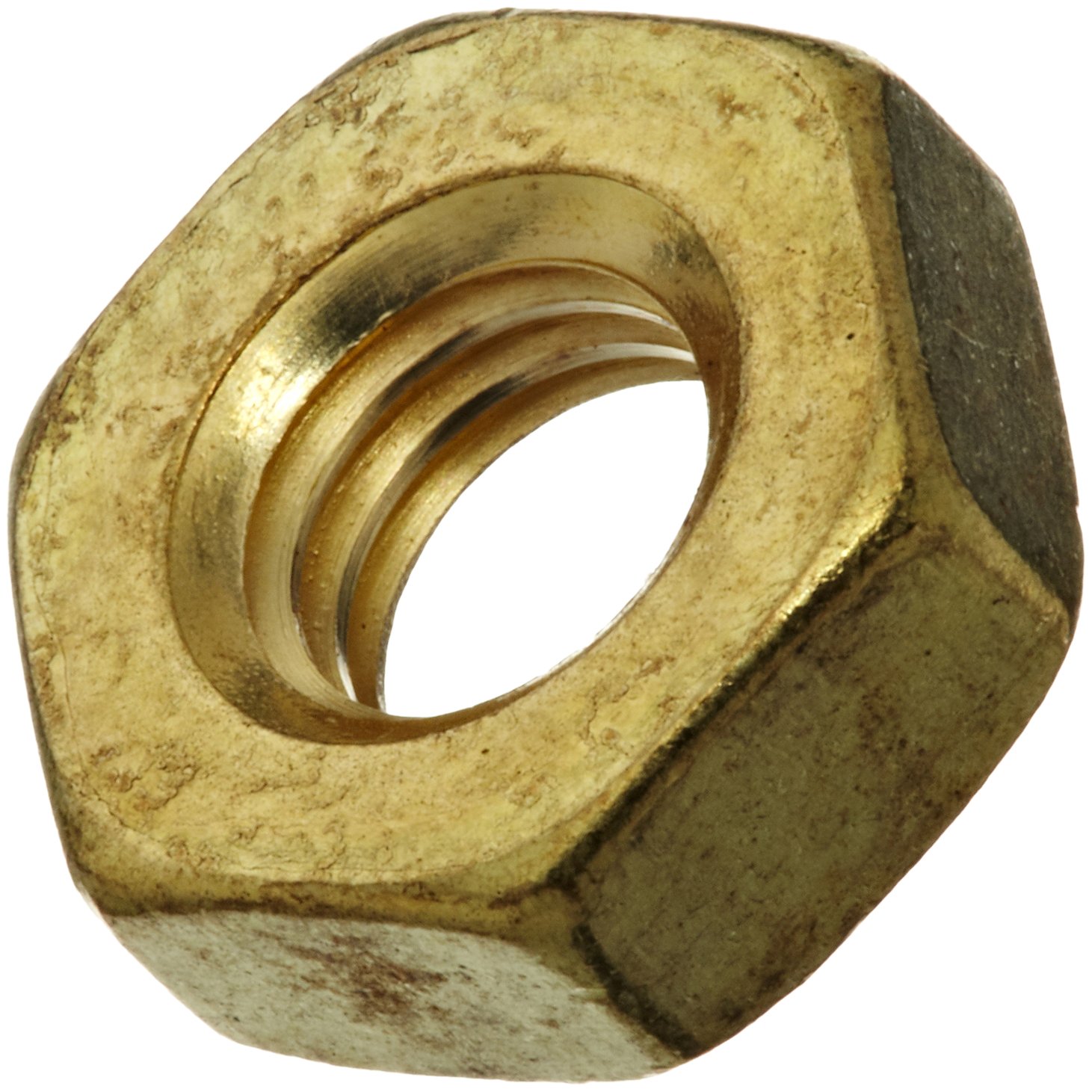 Small Parts Brass Small Pattern Machine Screw Hex Nut, Plain Finish ...