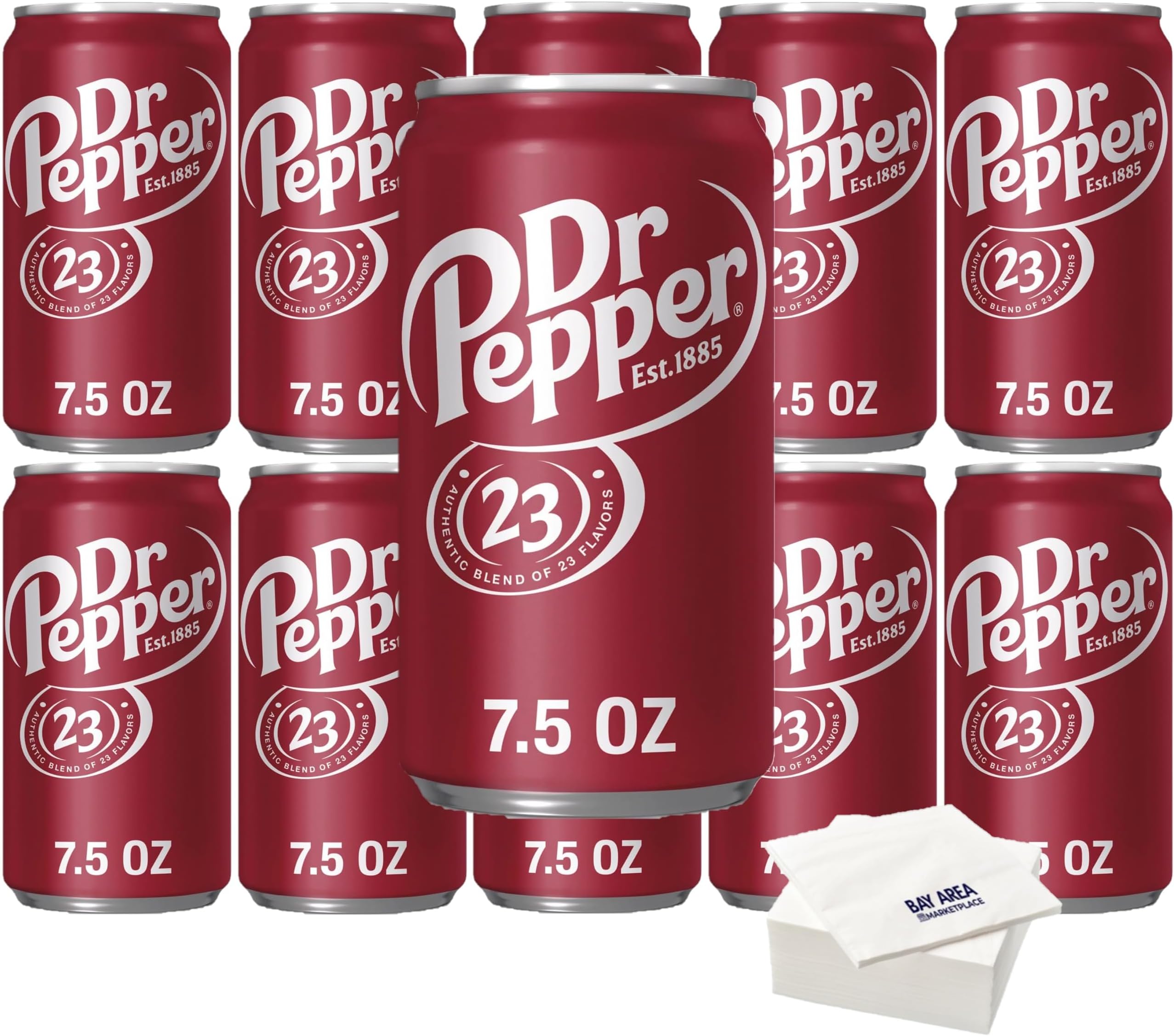Amazon.com: Dr. Pepper Mini Cans, 7.5oz Cans, (Pack of 10) with Bay ...