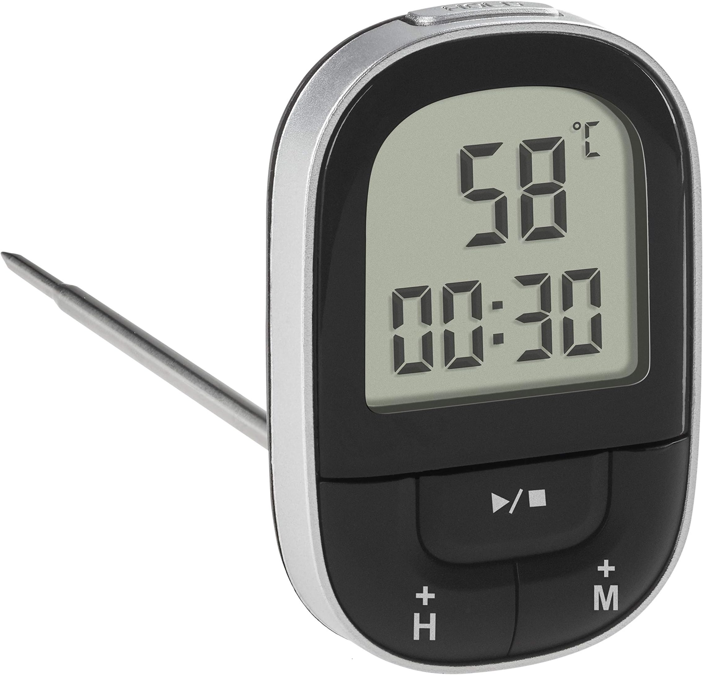 TFA Dostmann Digitales Thermometer, inkl wasserdichter Temperaturfühler ...