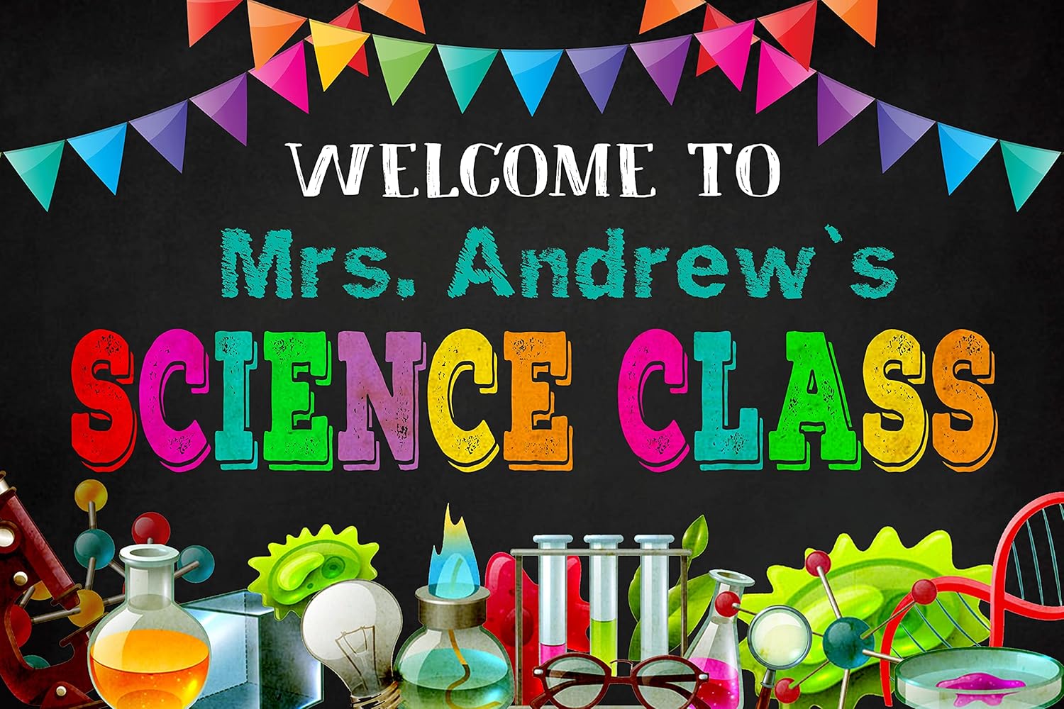 Amazon.com: Minitowz Welcome to Science Class Classroom Poster ...