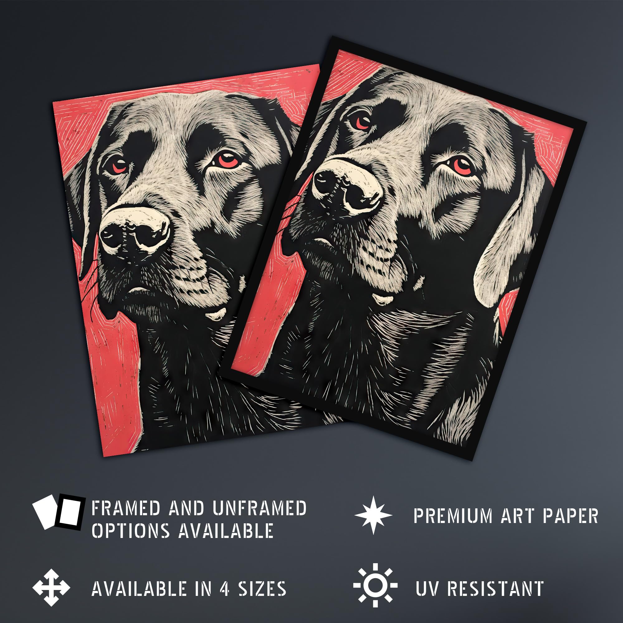 Black Lab Pop Art Custom Pop Highest Art Style Dog