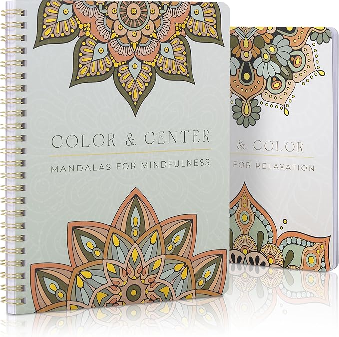 Amazon.com: Beautiful Adult Coloring Book Set of 2 for Relaxation ...