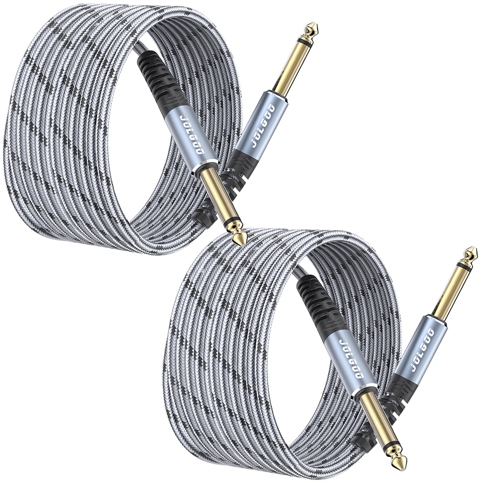 Snapklik.com : 1/4 Inch Guitar Instrument Cable 20 FT 2-Pack, 1/4 Inch ...