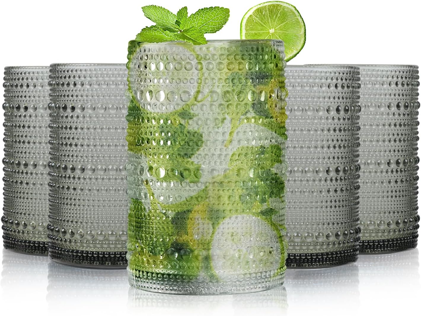 Amazon.com: Kate Aspen Hobnail Beaded Drinking Glasses Vintage ...