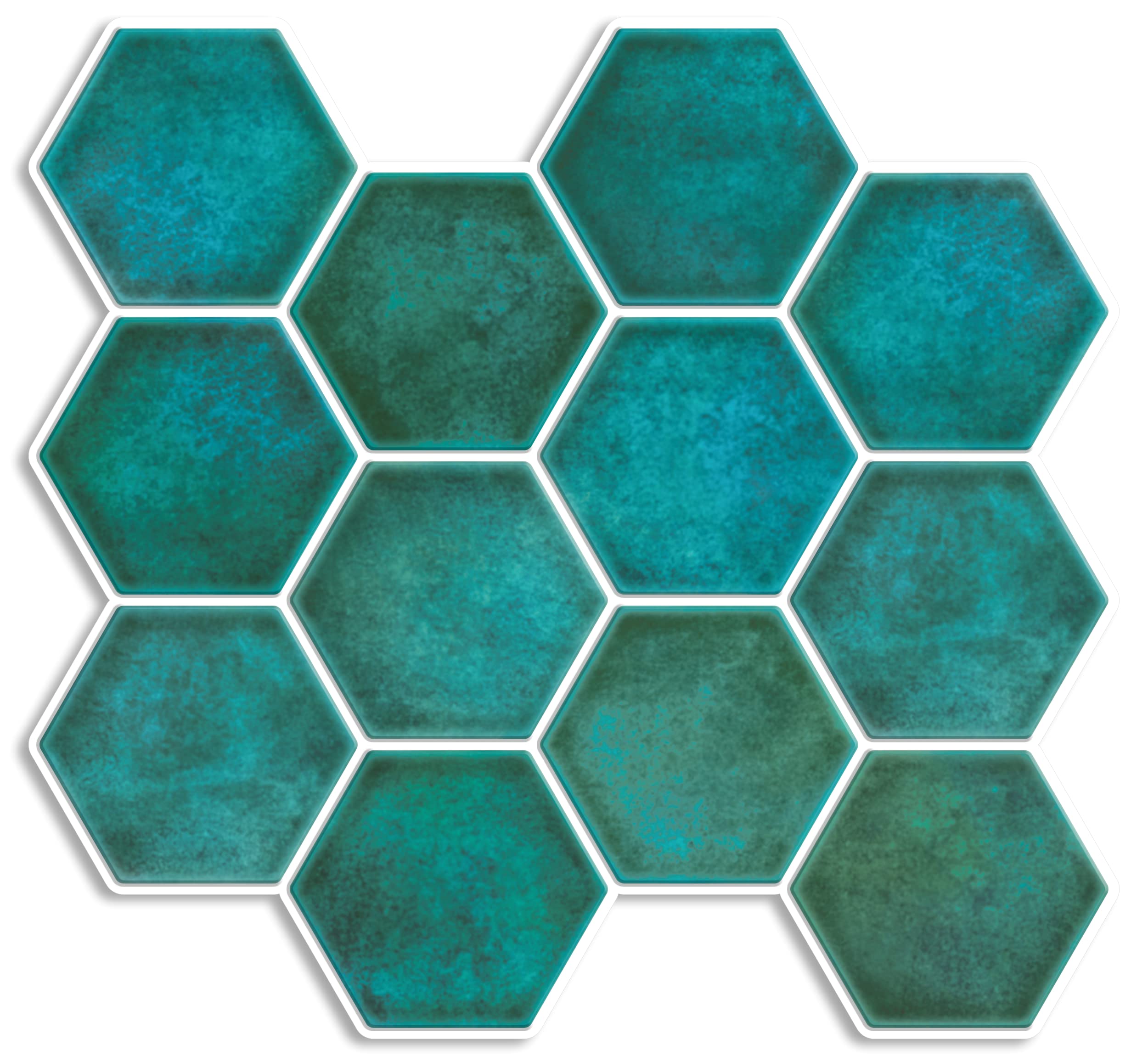 Blue Hexagonal Tiles