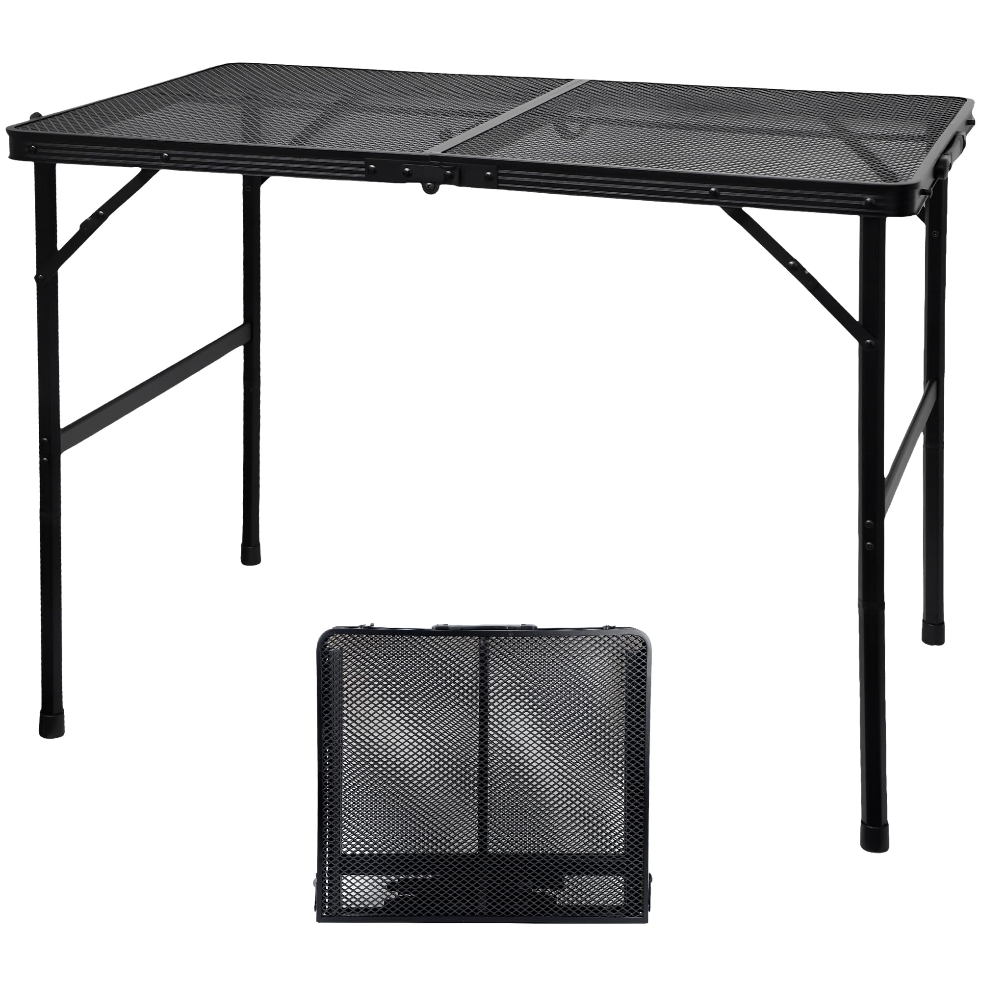 Amazon.com: GREGIN Camping Table with Mesh Desktop, Lightweight ...