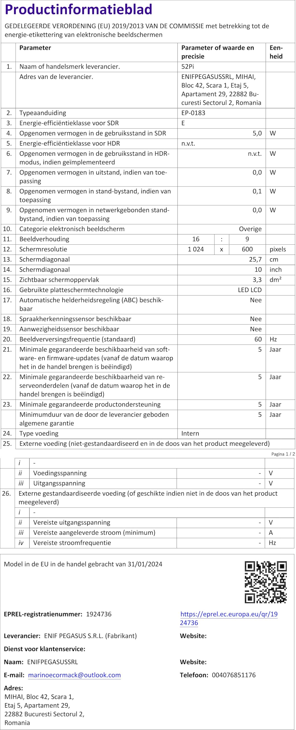 GeeekPi 7 inch LCD-scherm voor Raspberry Pi, 1024x600 IPS LCD-scherm ...