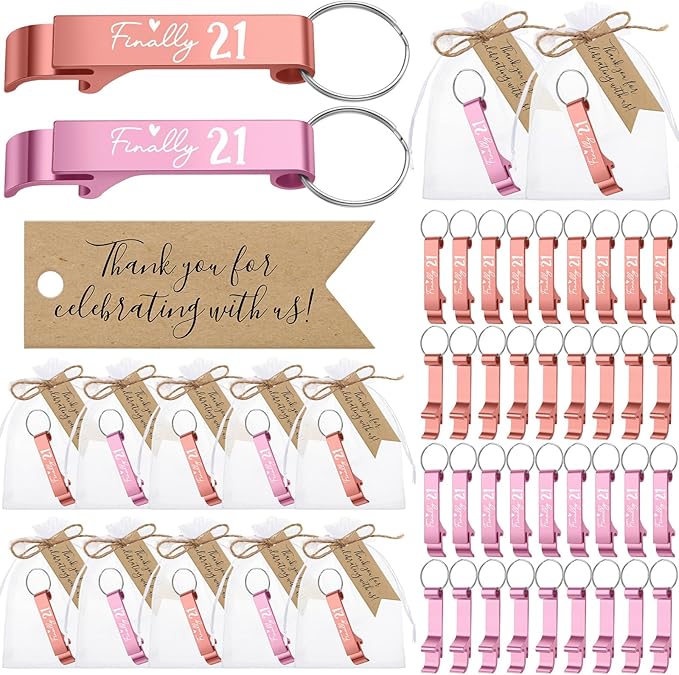 Amazon.com: Dandat 50 Sets 21st Birthday Party Favors for Guests ...