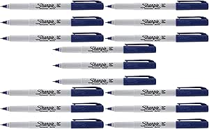 Sharpie ultra fine point permanent markers Navy blue color / 3 Pcs. of ...