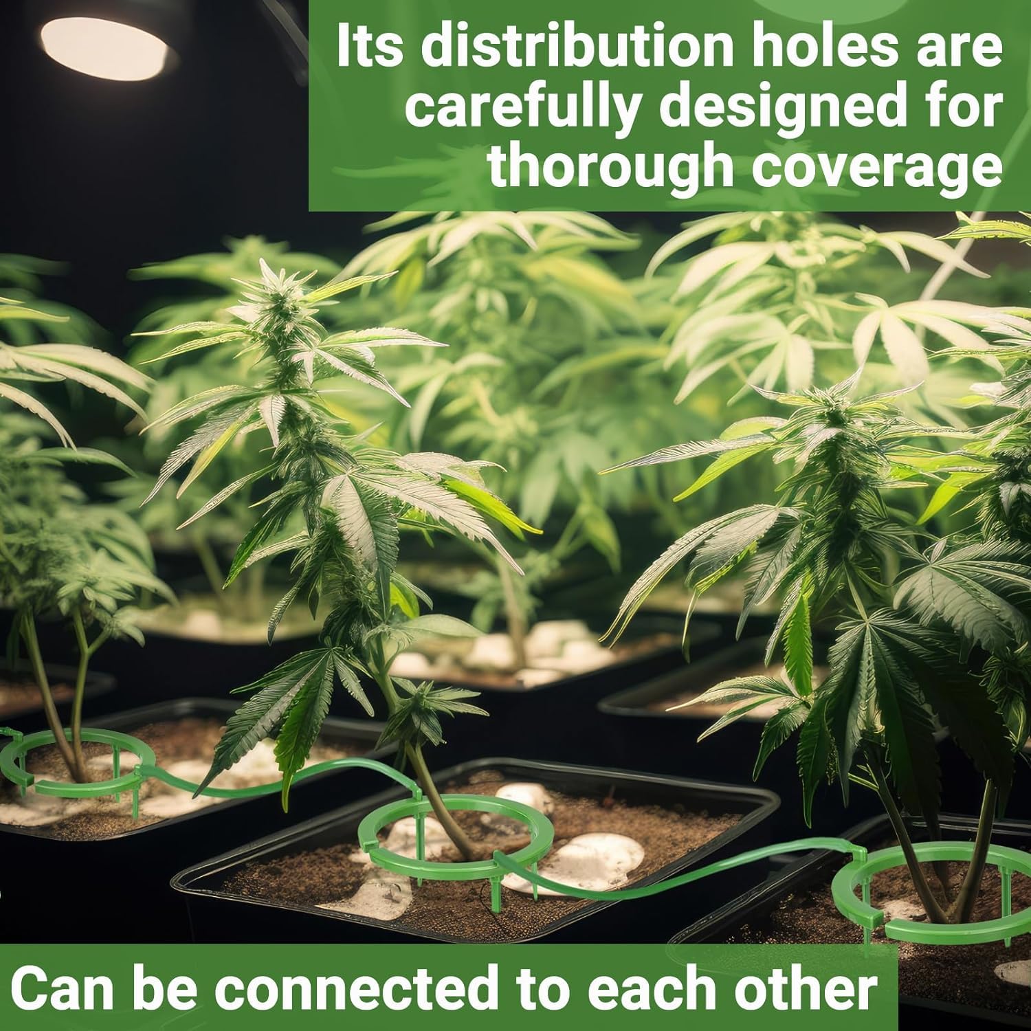 Borimend 4 Set Water Ring 5In W 3 Leg Support Drip Emitter Drip Ring ...