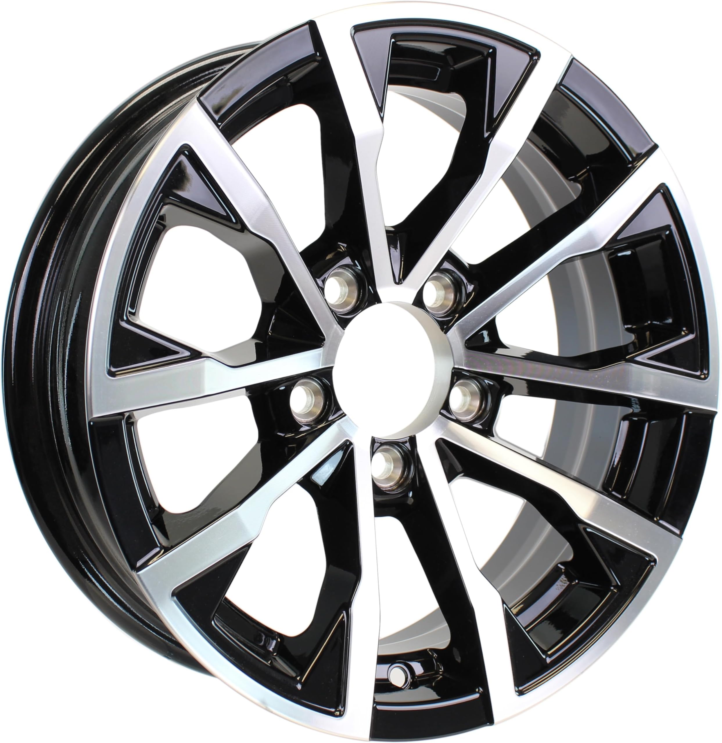 Amazon.com: Rhino 15x5, 5x4.5 Premium Aluminum Trailer Wheel, Black ...