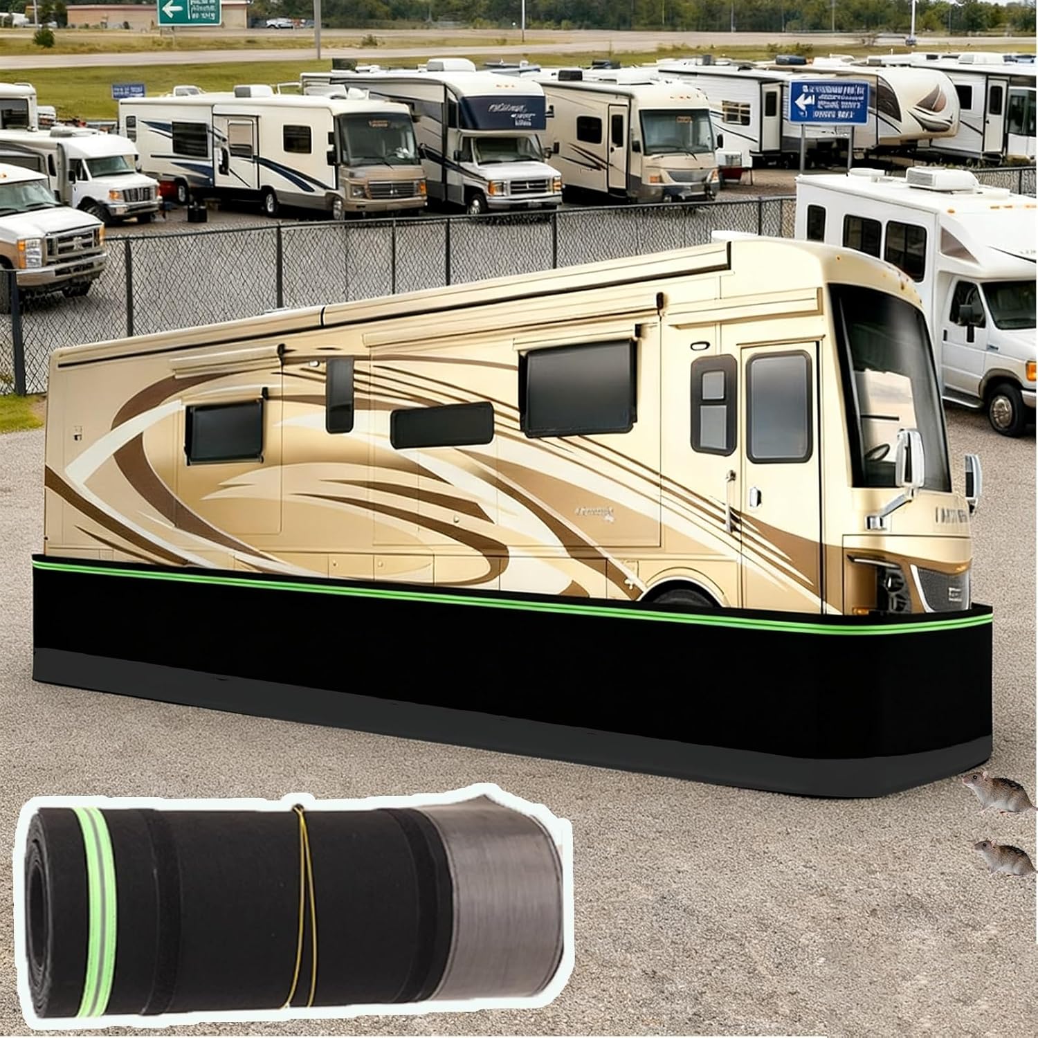 Camper Skirting for Winter/Bottom Insulation, 26 28 32 35 40 43 ft ...