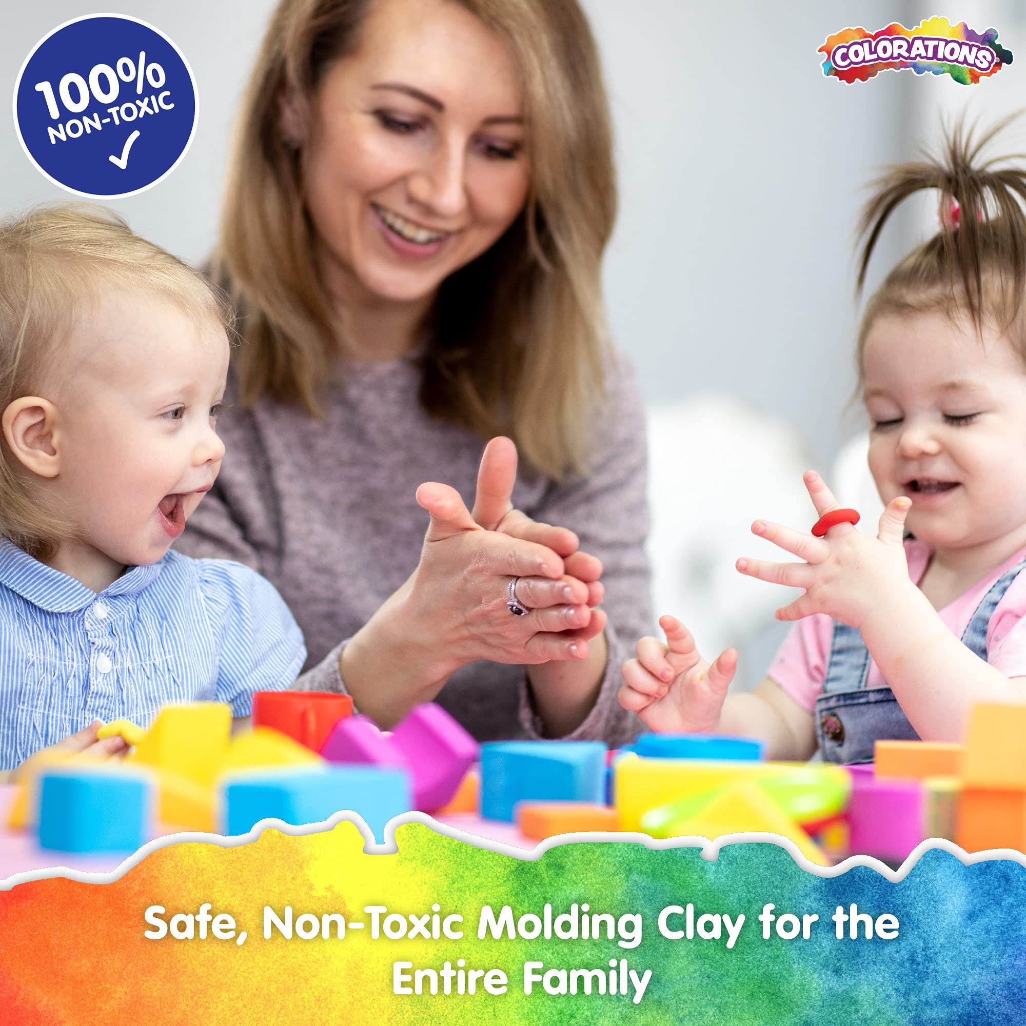 Colorations Playdough for Kids (Set of 6 - 3lb. Tubs) - Vibrant Play ...