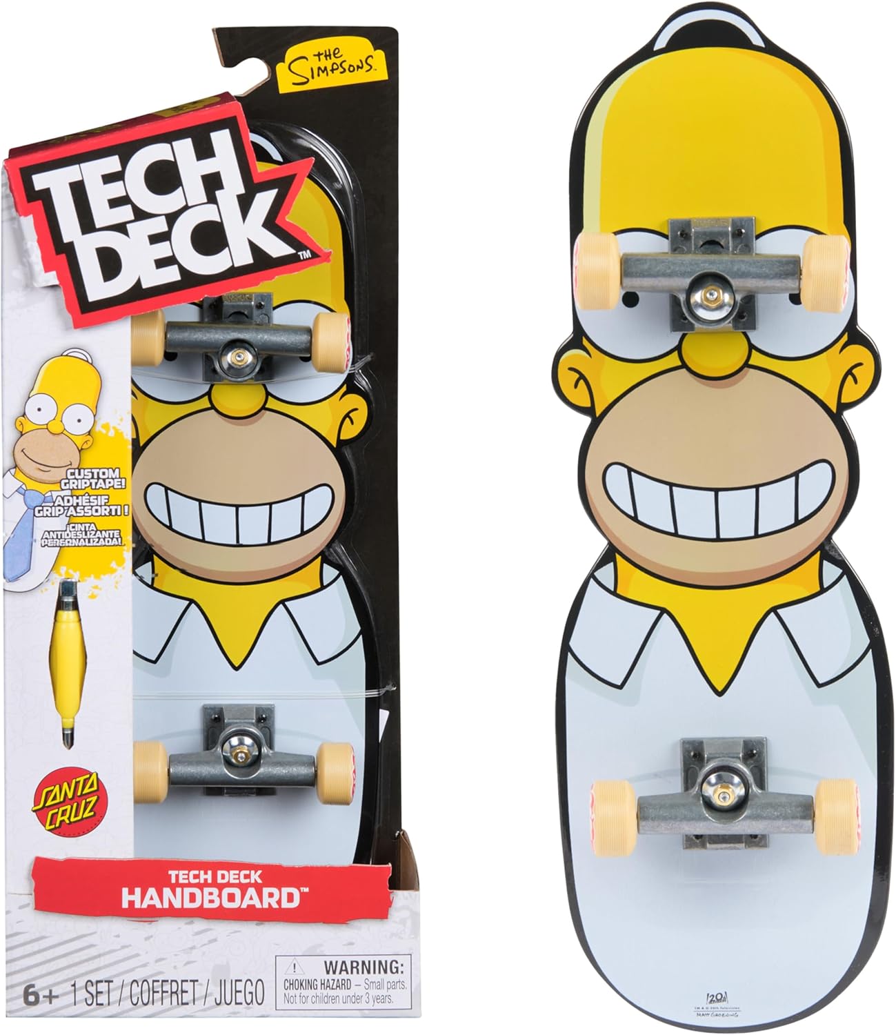 Spin Master Tech Deck, The Simpsons Handboard; Authentic Mini ...