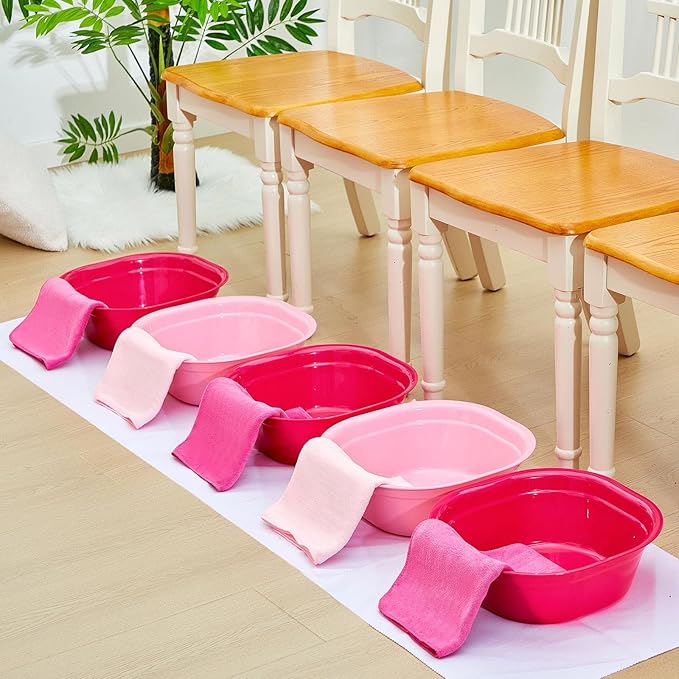 Amazon.com: Patelai 6 Sets Kids Foot Spa Kit for Girl 12 x 12 x 4.3 ...