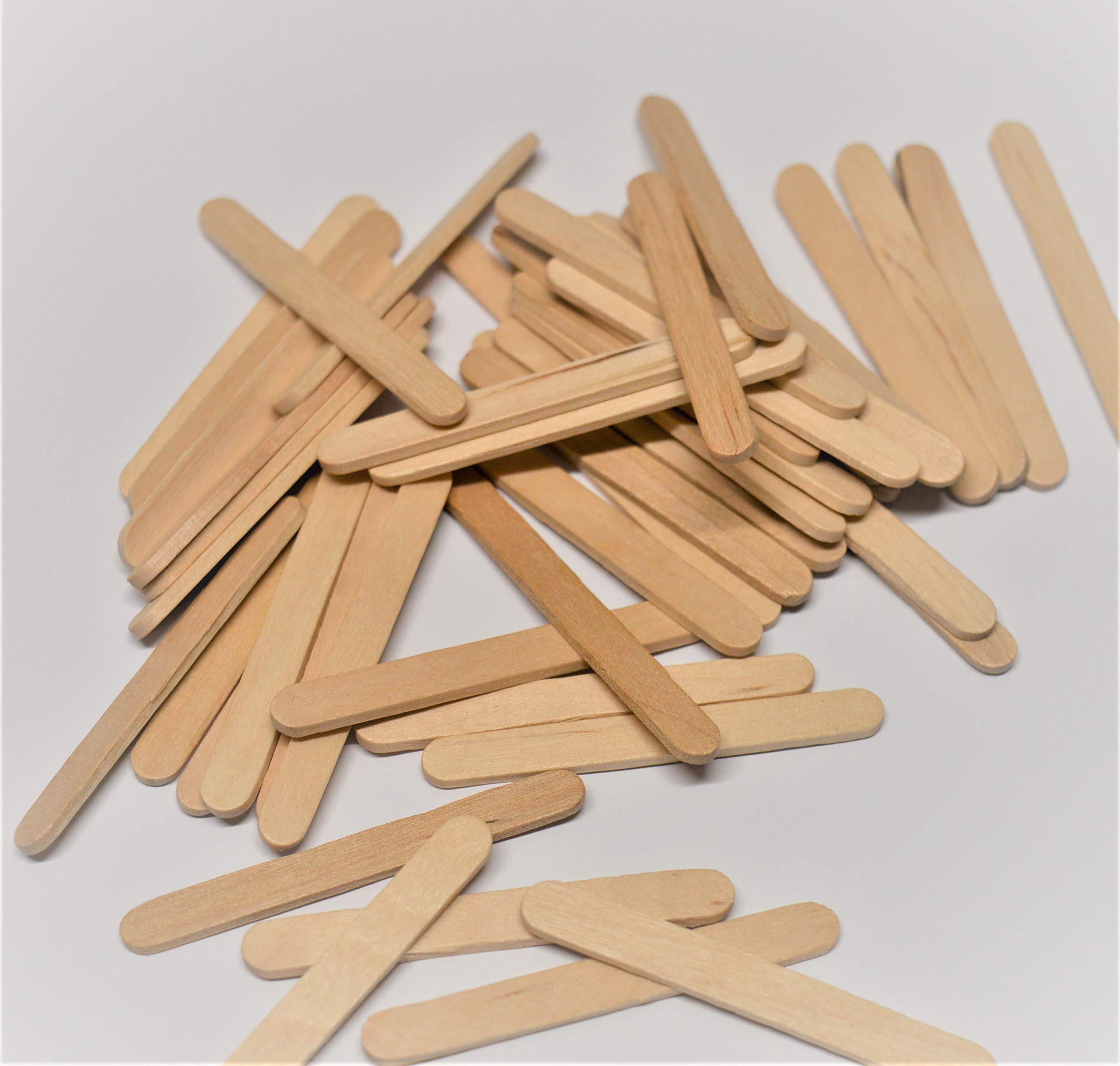 Buy 200 Extra Mini Small Natural Lolly Craft Sticks, These are Smaller ...