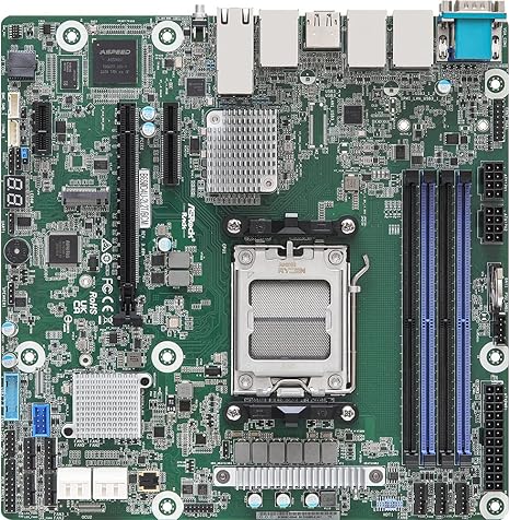AsRock Rack B650D4U-2L2T/BCM Micro-ATX Server Motherboard Single Socket ...