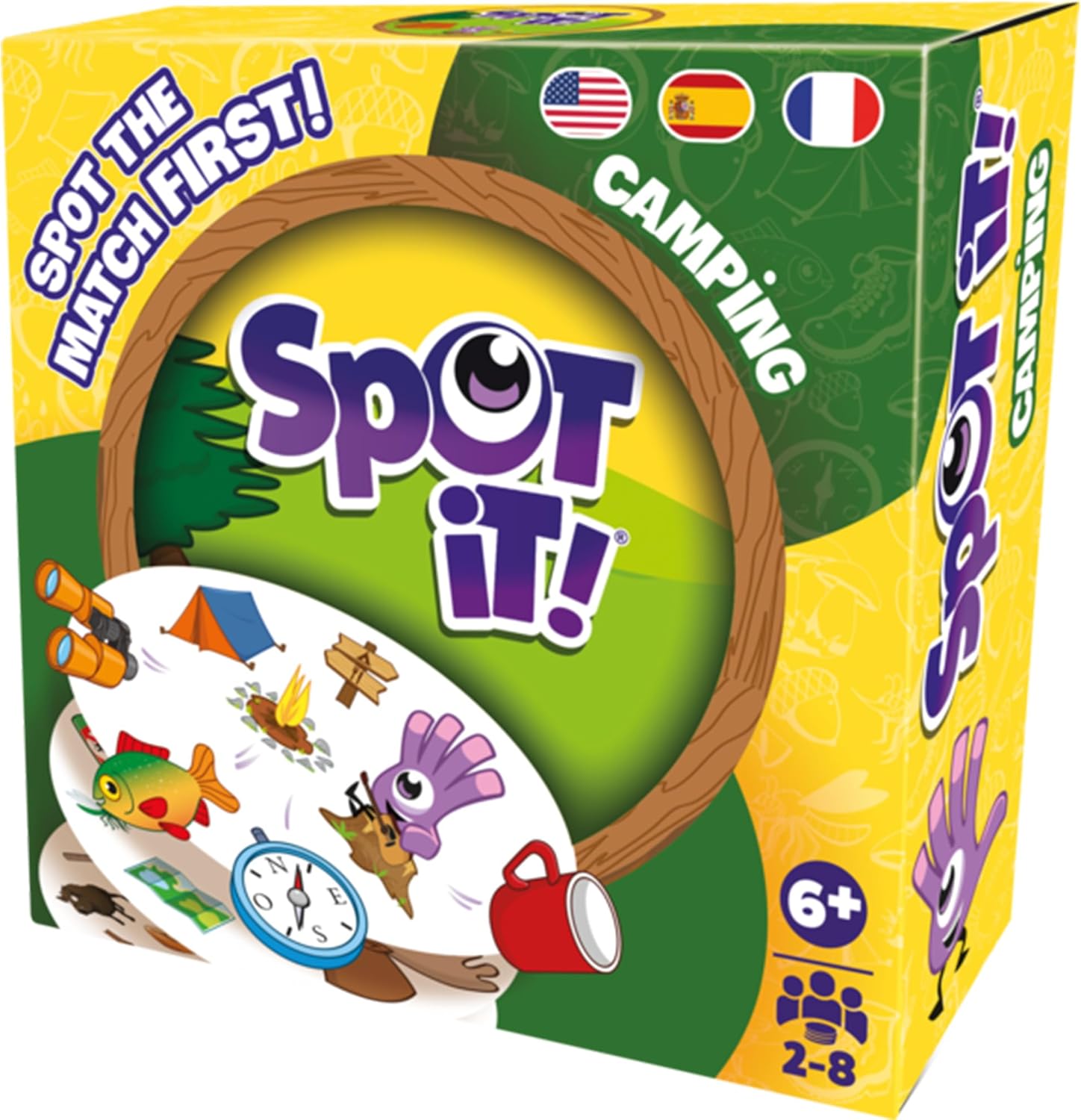 Amazon.com: Asmodee Spot It! Camping Card Game (2024 Refresh) - Eco ...