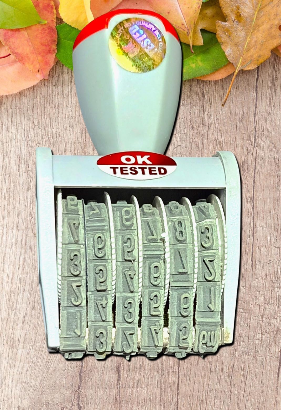 Number Stamp, Self Inking, Red Numbering Stamp, 6 Digit : Amazon.in ...