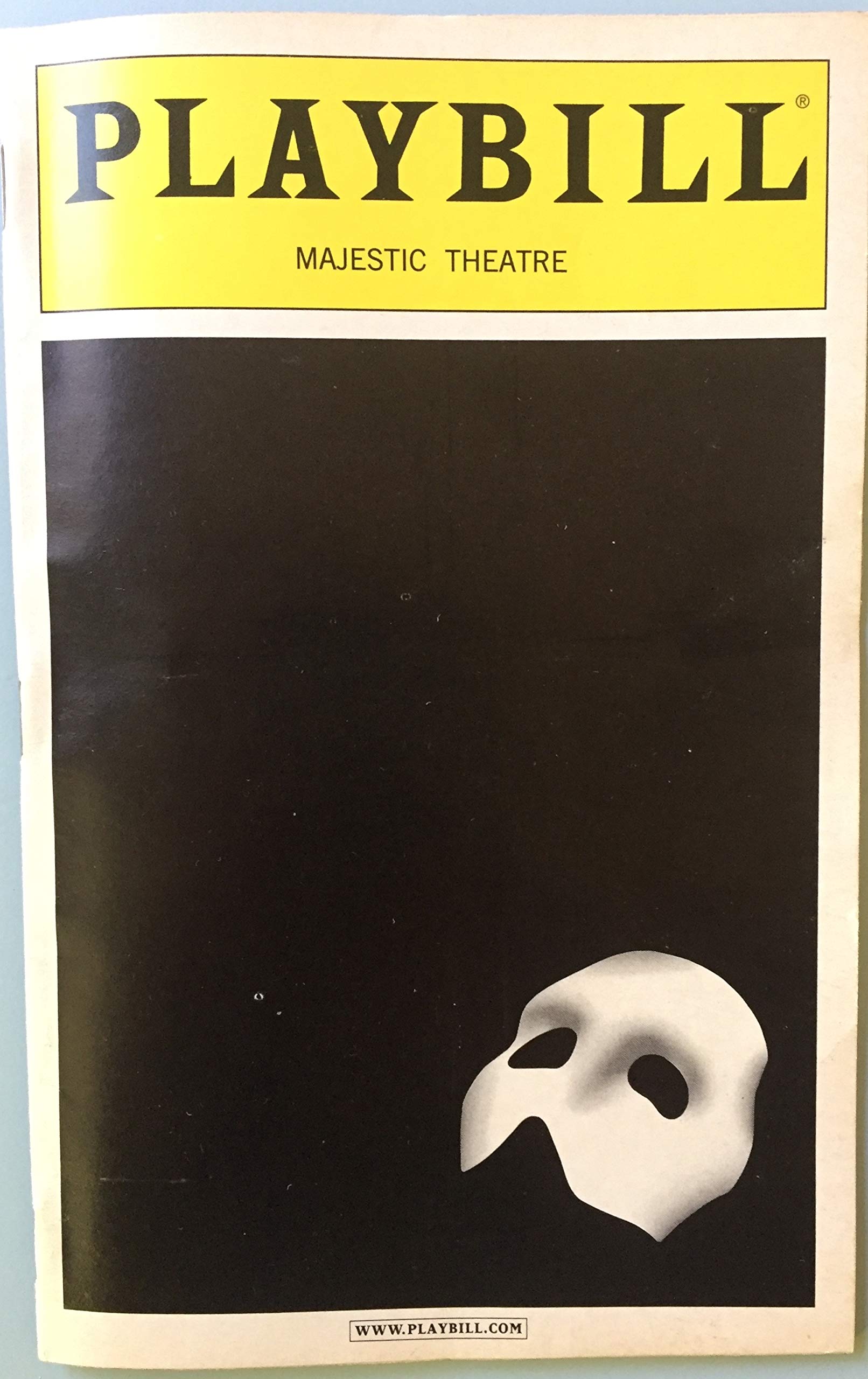 Buy Playbill from The Phantom of the Opera at the MAJESTIC THEATRE ...