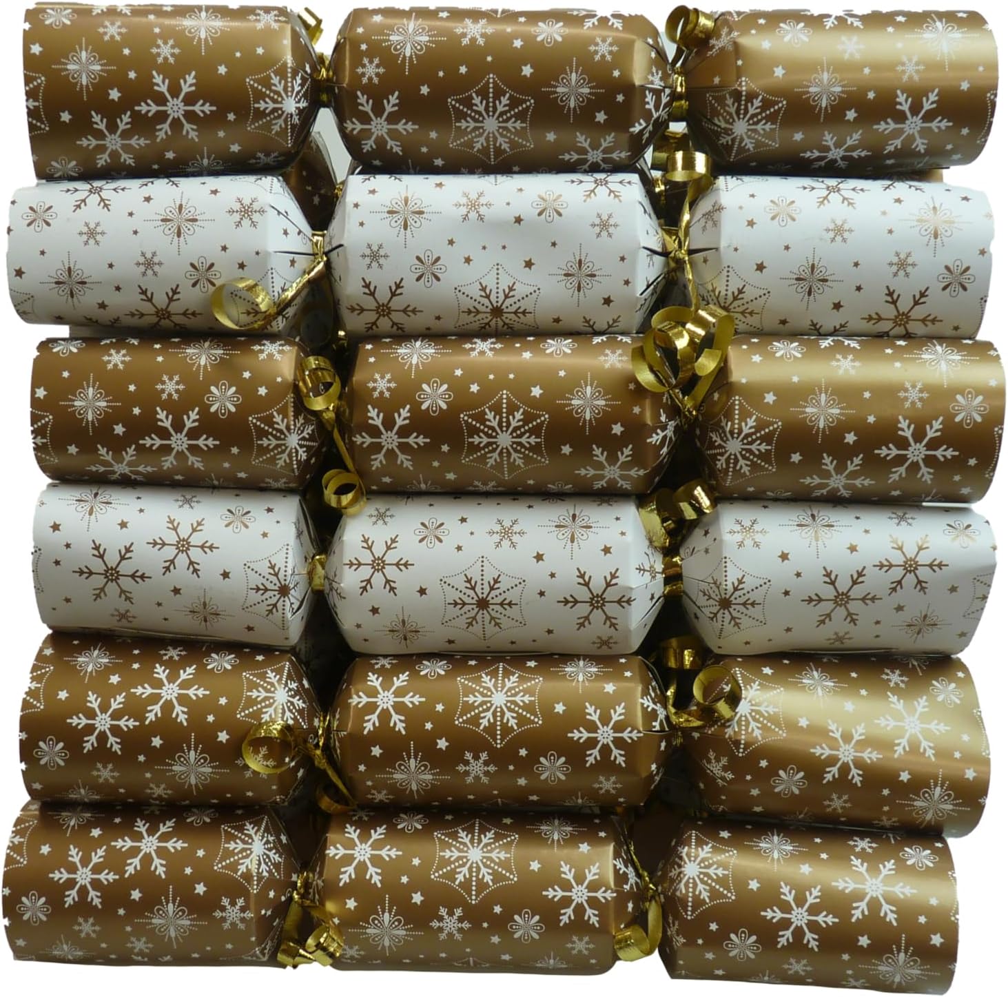 Thompson Cooper Ltd - 10" Gold & Cream Snowflake Catering Christmas ...