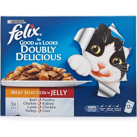 Felix As Good As It Looks Mixed Flavour Cat Food - Doubly Delicious ...