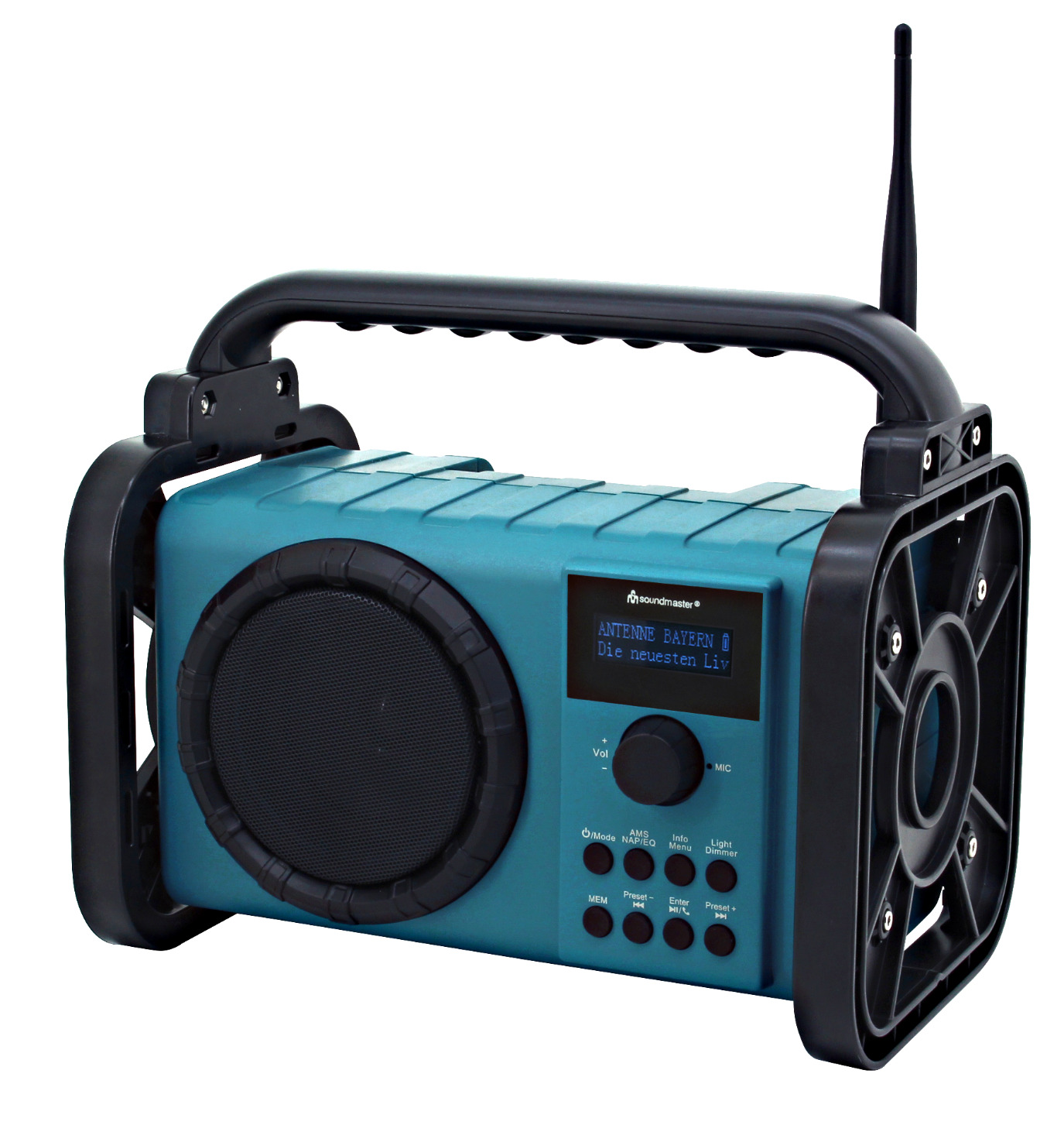 Soundmaster DAB80 Baustellenradio mit DAB+/UKW Bluetooth und Li-Ion Akku : Amazon.de: Baumarkt