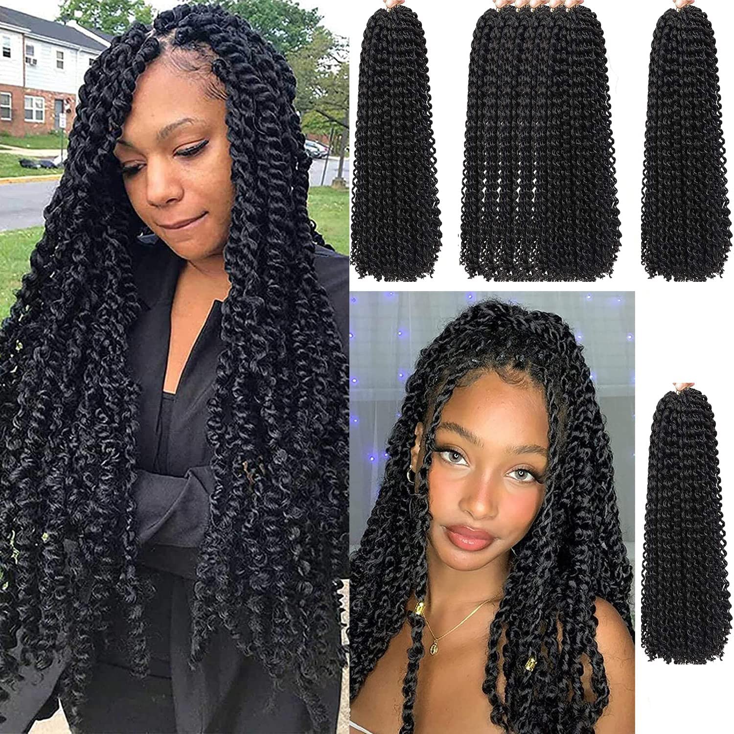 26 Inch Water Wave Crochet Hair 6 Packs Passion Twist | Desertcart KUWAIT
