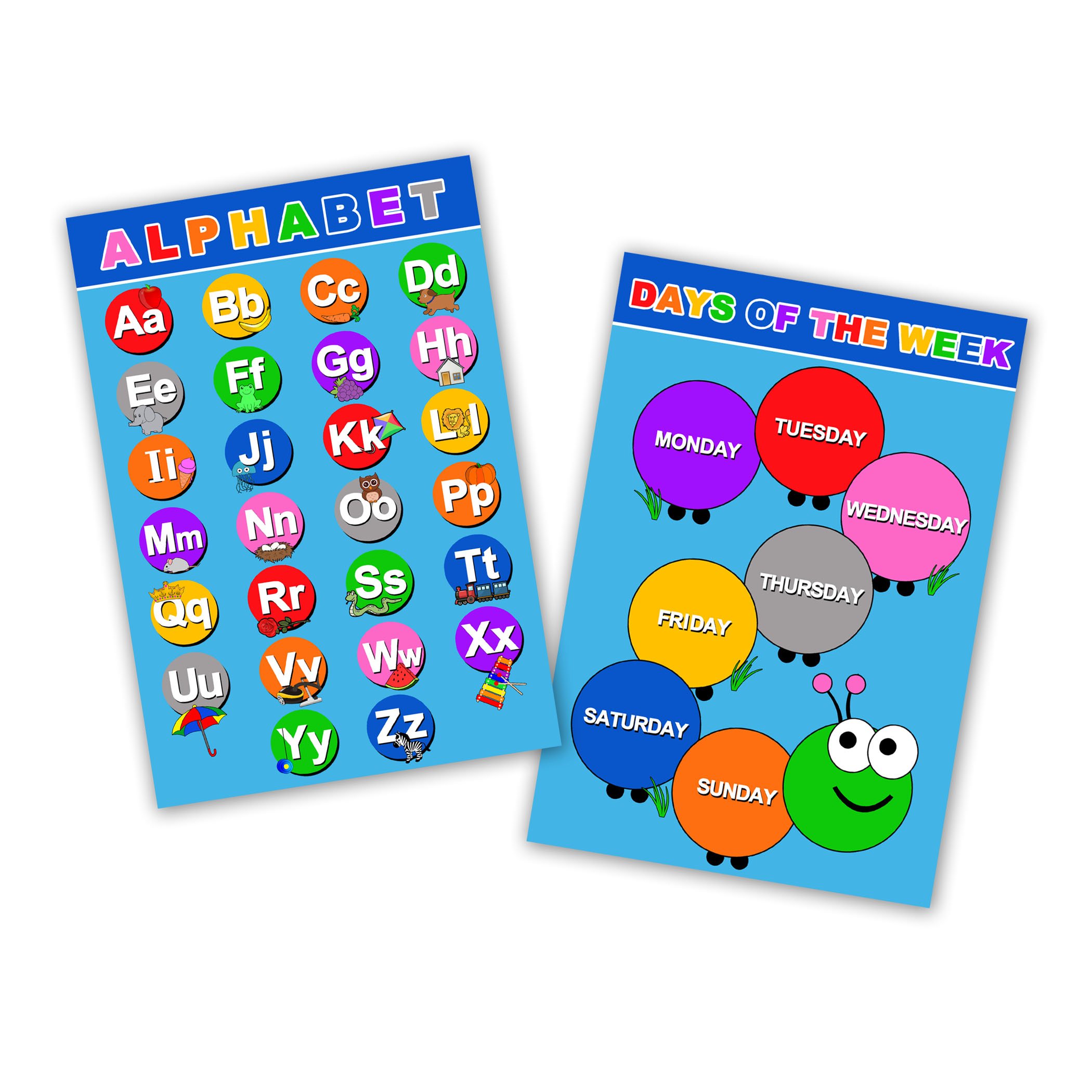 Buy Laminated Educational Posters for Toddlers & Kids - Preschool ...