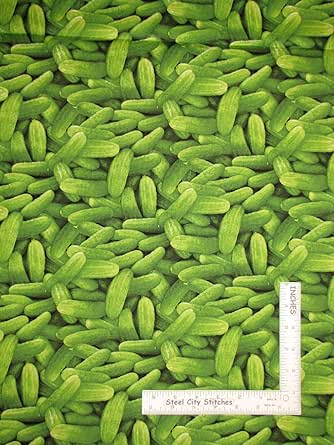 Amazon.com: FlashPhoenix Quality Sewing Fabric – Pickle Fabric Green ...