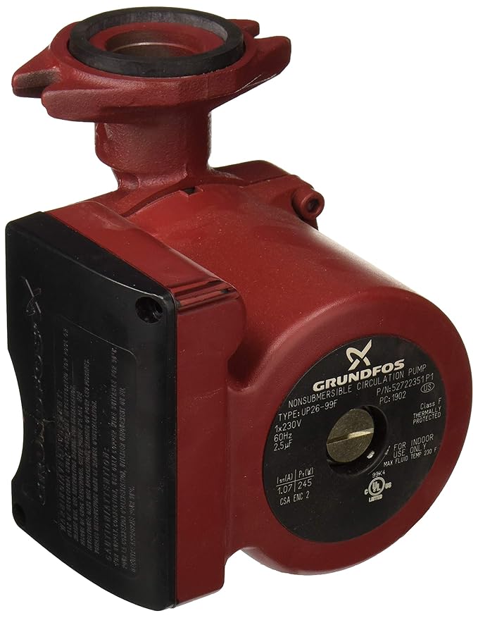 Grundfos UP26-99F 52722351 1/6 HP 230V Circulating Pump : Amazon.in: Home Improvement