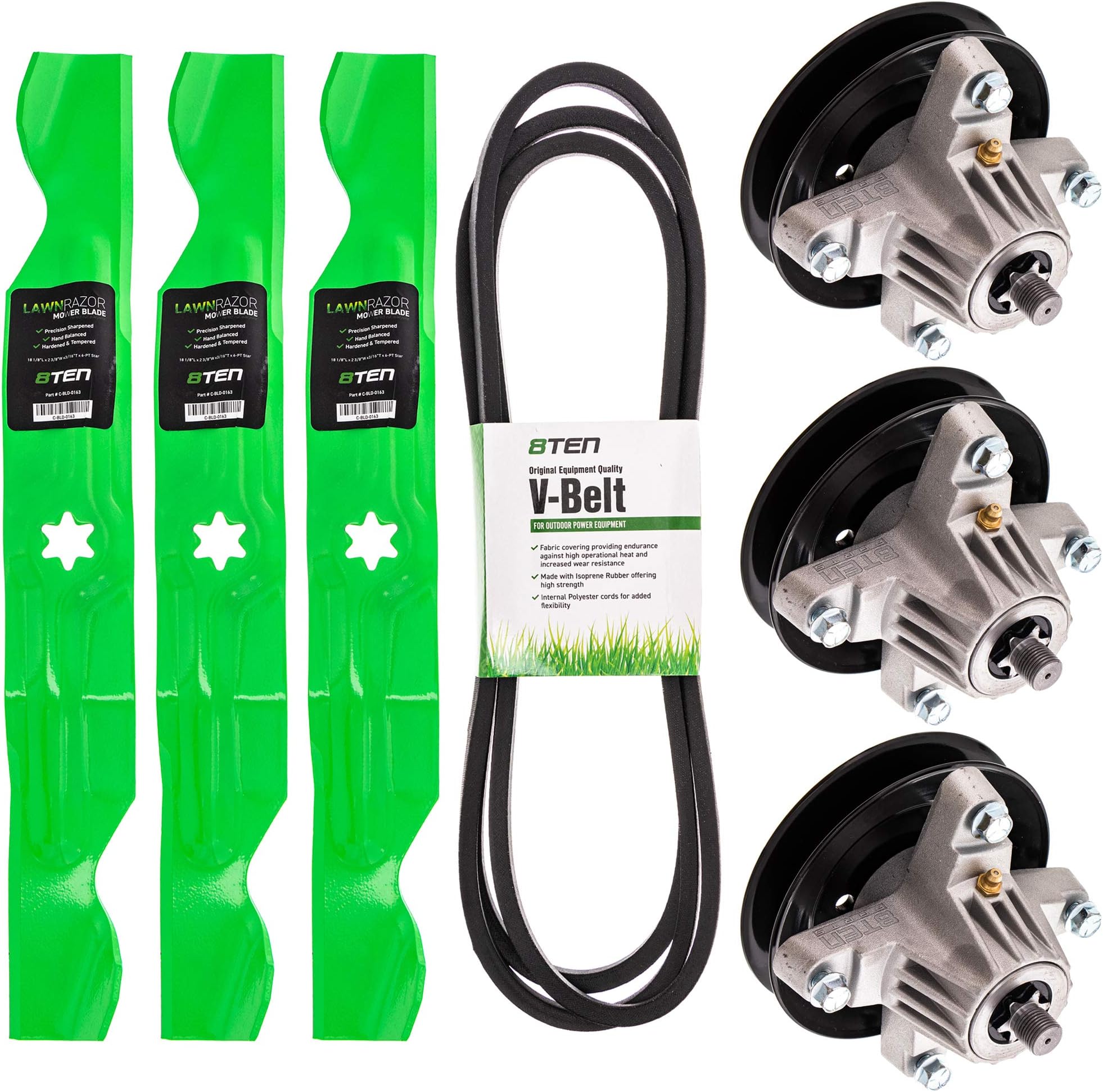 Amazon.com : 8TEN LawnRAZOR Blade Spindle Kit for Cub Cadet XT2-SLX50 ...