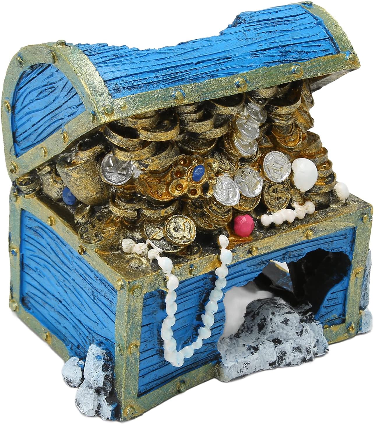 Amazon.com : Aquarium Ornament Aquarium Treasure Chest Ornament Fish ...