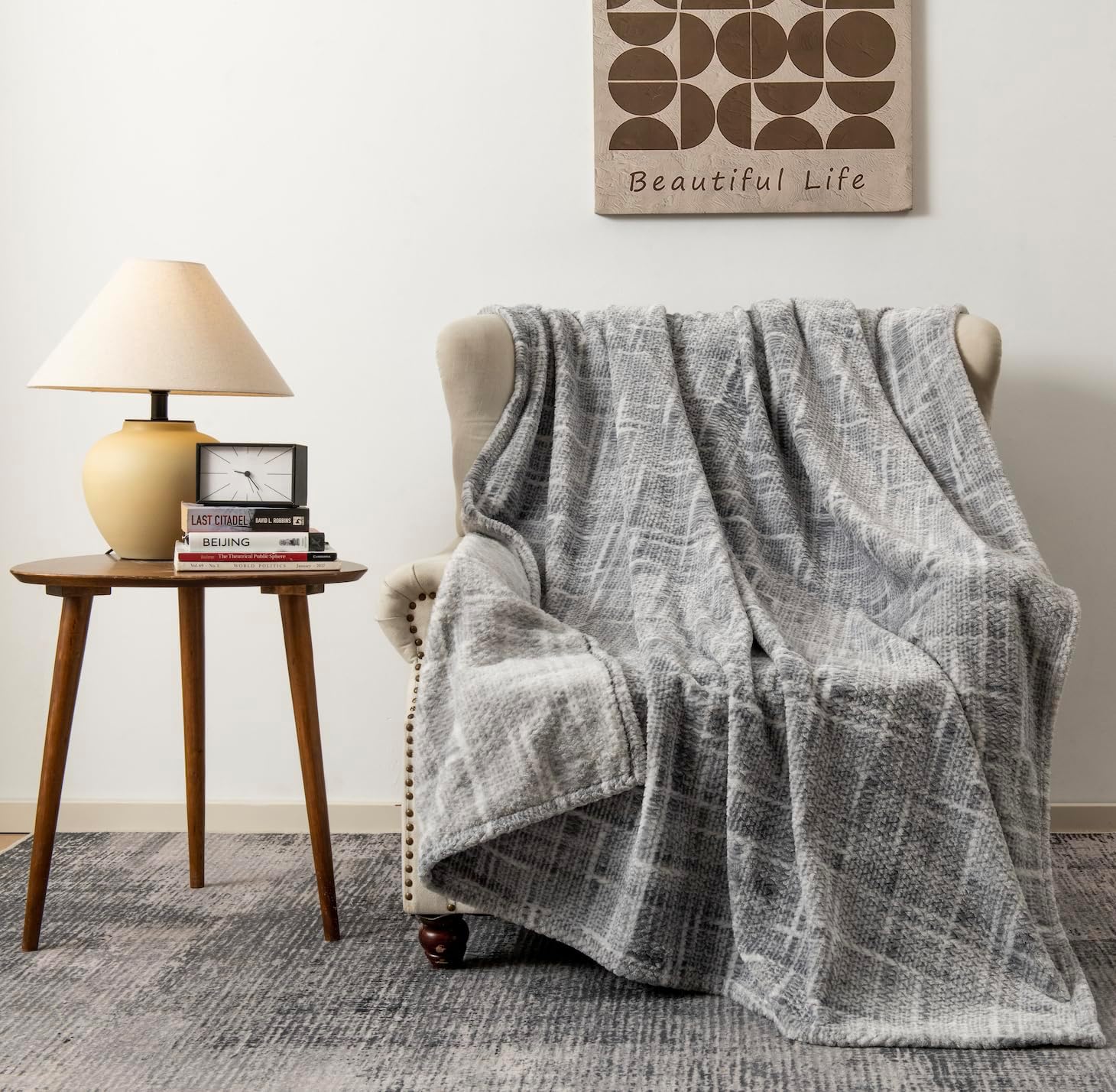 Amazon.com: COOVA Family Flannel Fleece Bed Blanket 60"x80", 350GSM ...