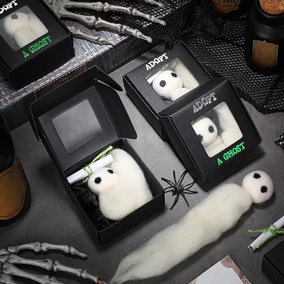 Amazon.com: Blueweenly 6 Pcs Halloween Adopt a Ghost 2025 Personalize ...