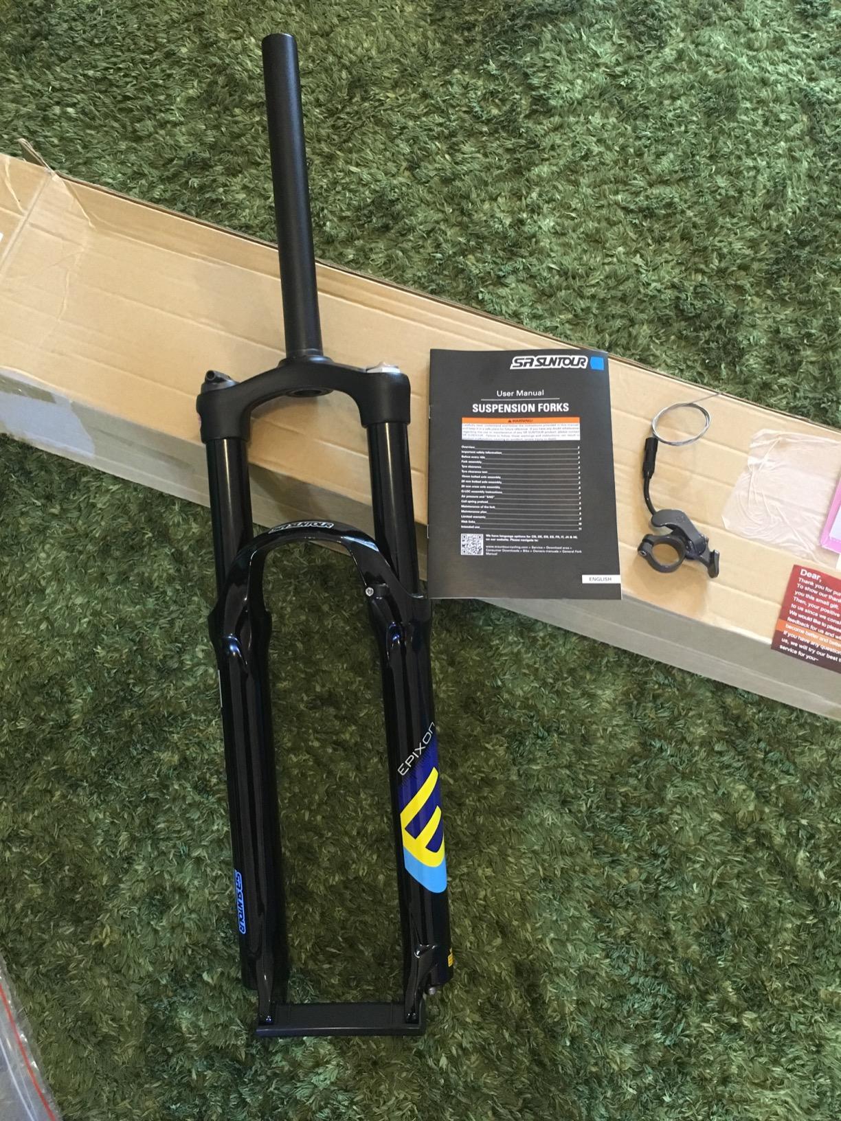 Amazon | SR SUNTOUR Epixon Fork 26" 120mm Remote Lockout Air QR 9mm ...